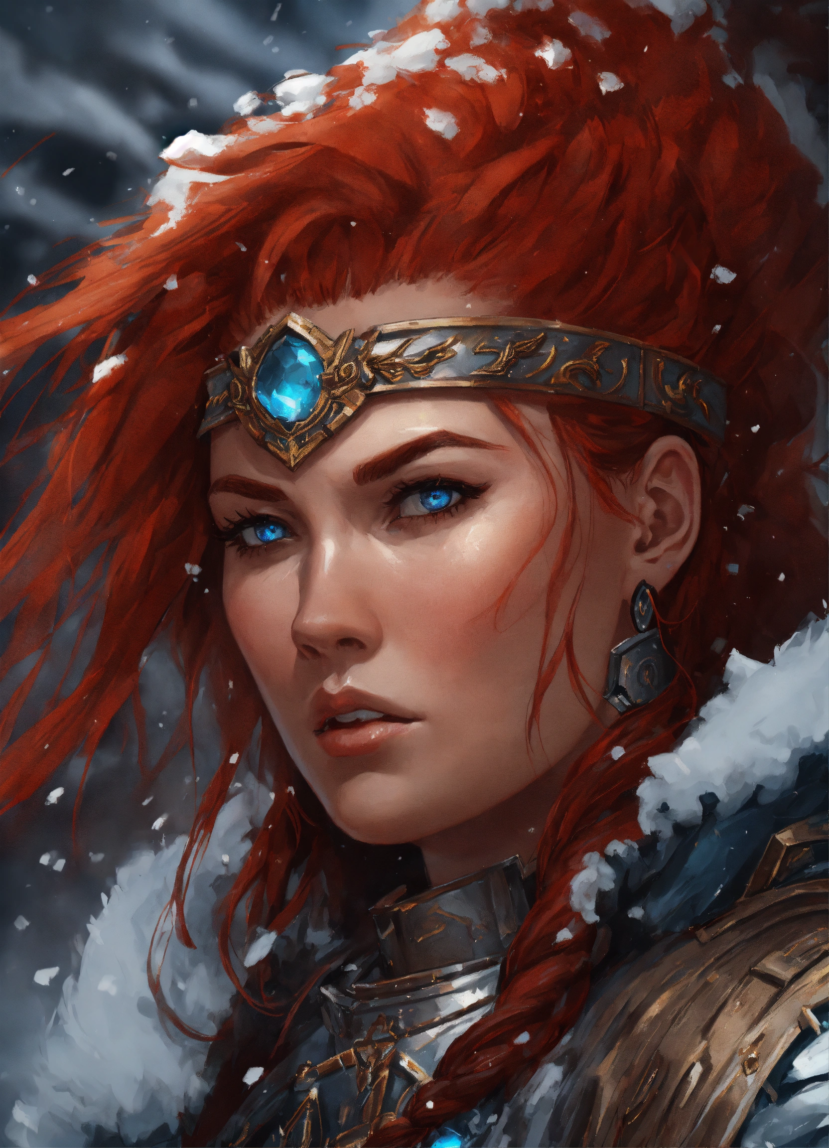 Lexica - A strong rugged woman in intricate armor, highly detailed ...