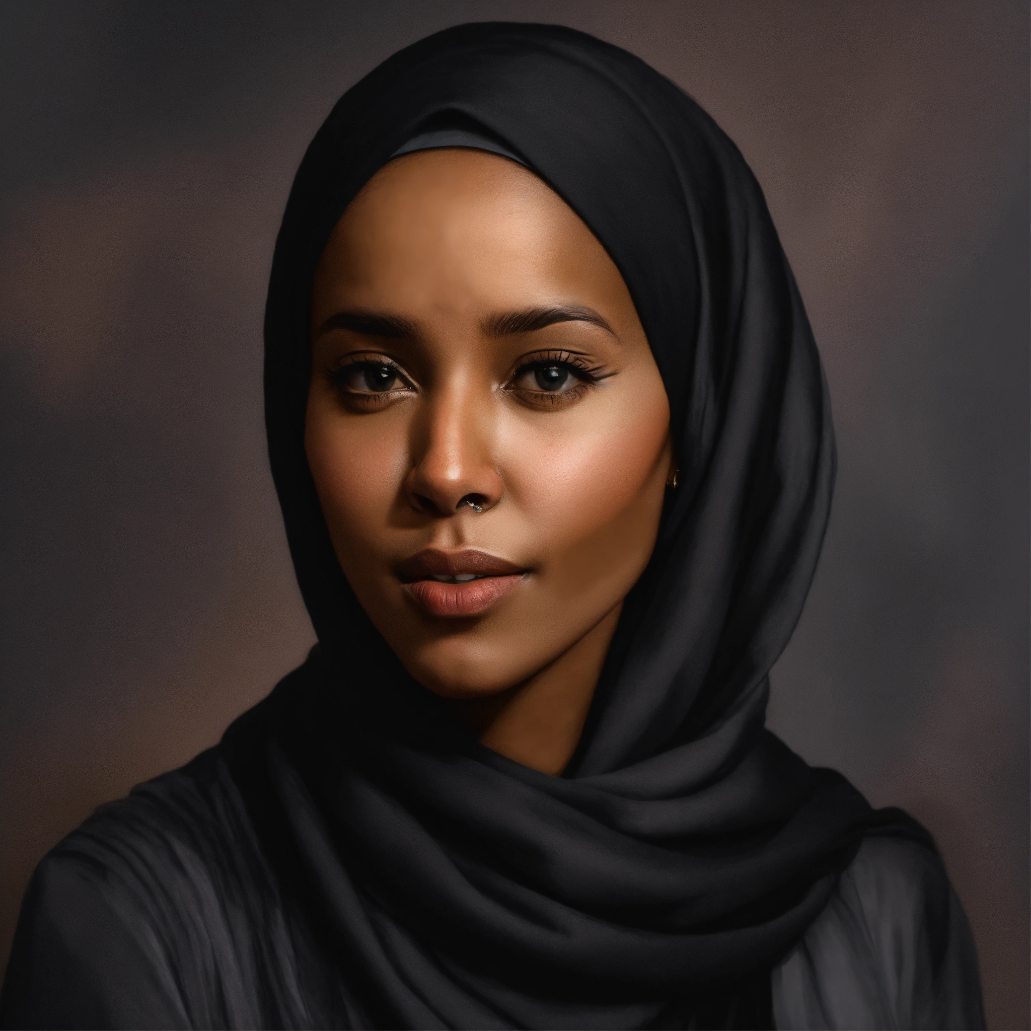 Lexica - Create a photorealistic self-portrait of Ilhan Omar black ...