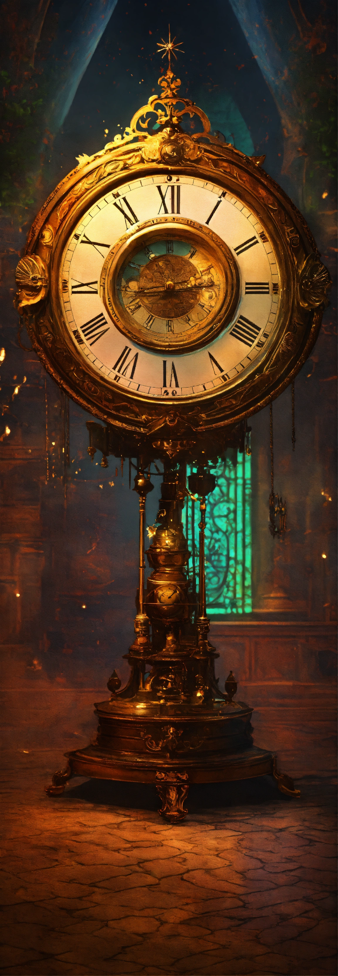 Lexica - Mystical Clock background Image