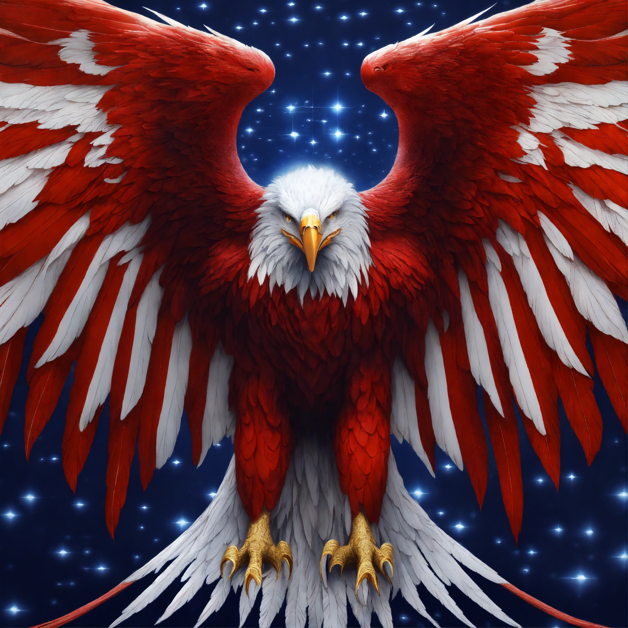 Lexica - Sharp focus realistic Beautiful elegant patriotic red white ...