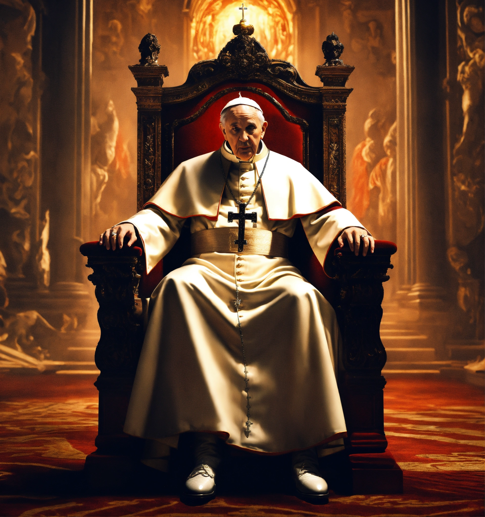 Lexica - Evil demonic pope in the vatican chair, ominous, evil pope ...