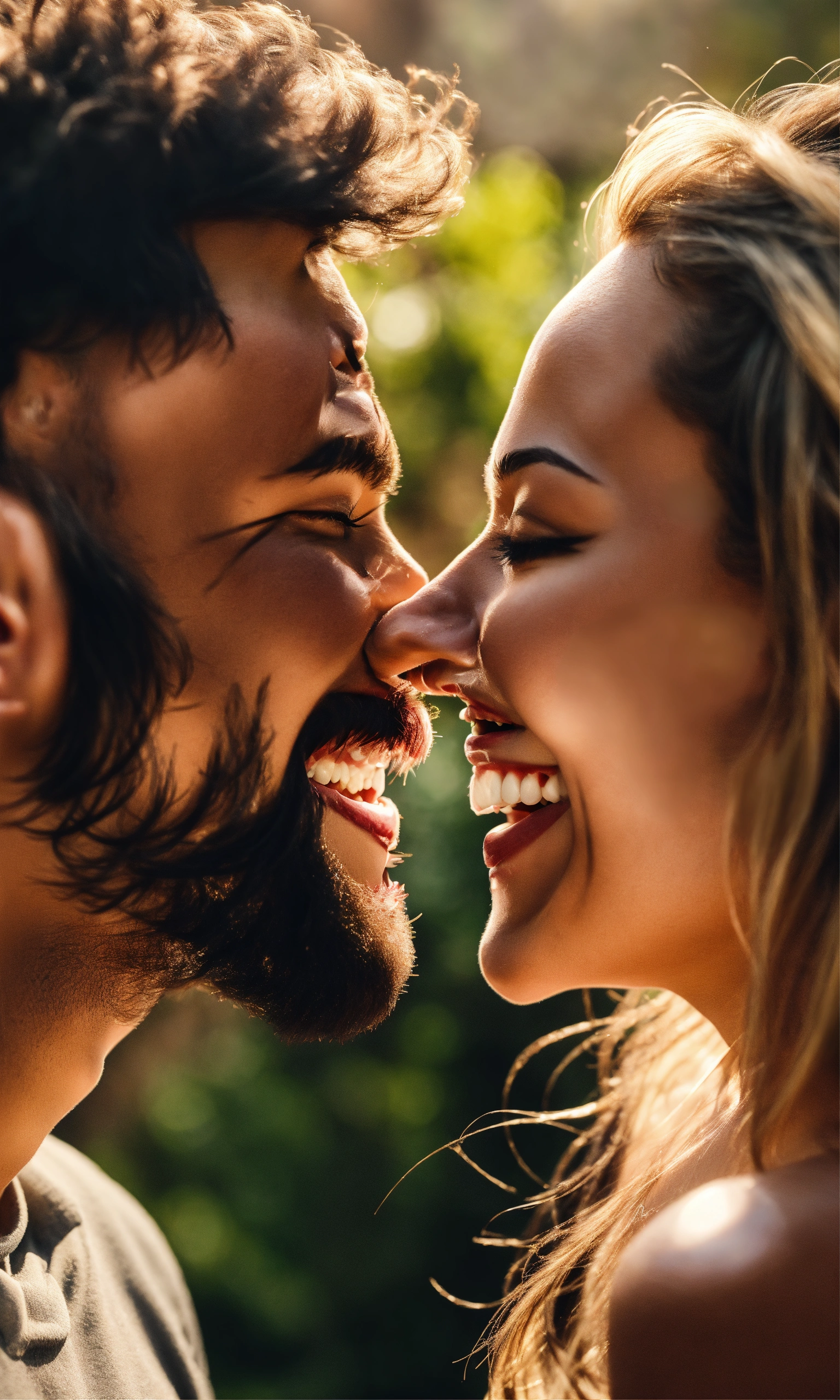 Lexica - Cinematic photo of mixed couple laughing, high resolution ...