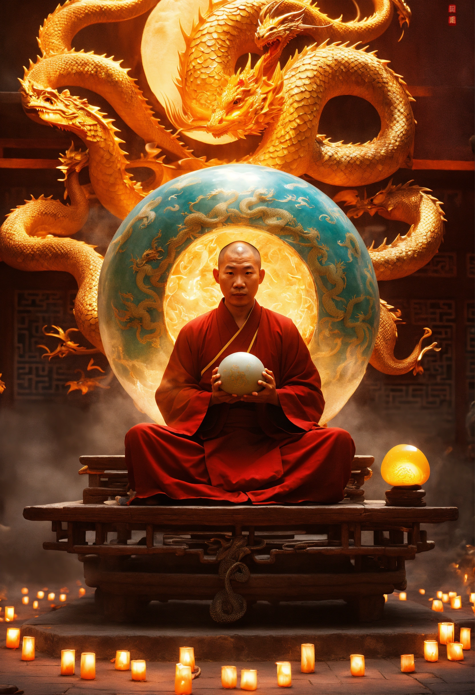 Lexica - A Chinese Monk and a magical Dragons egg