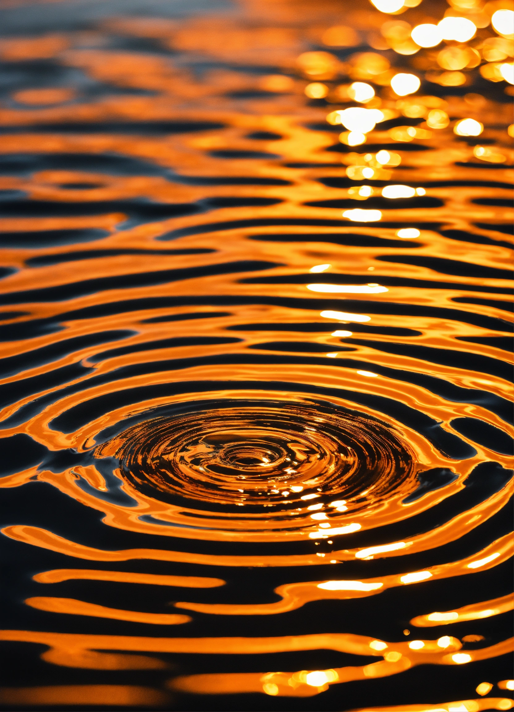 Lexica - Hyper realistic opaque orange circular metallic frozen water ...