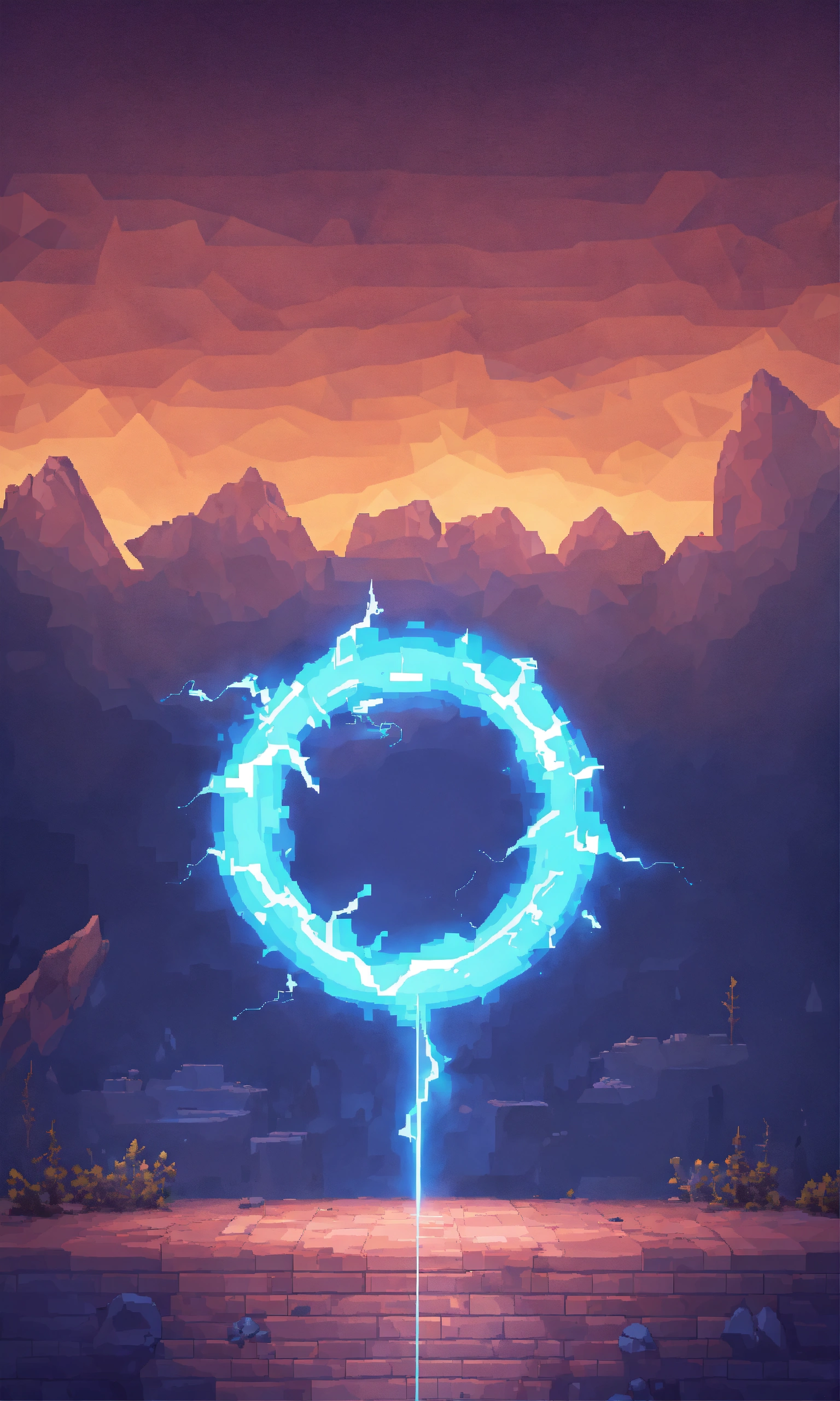 Lexica - Simple blue lightning circle graphic effect concept art for a ...