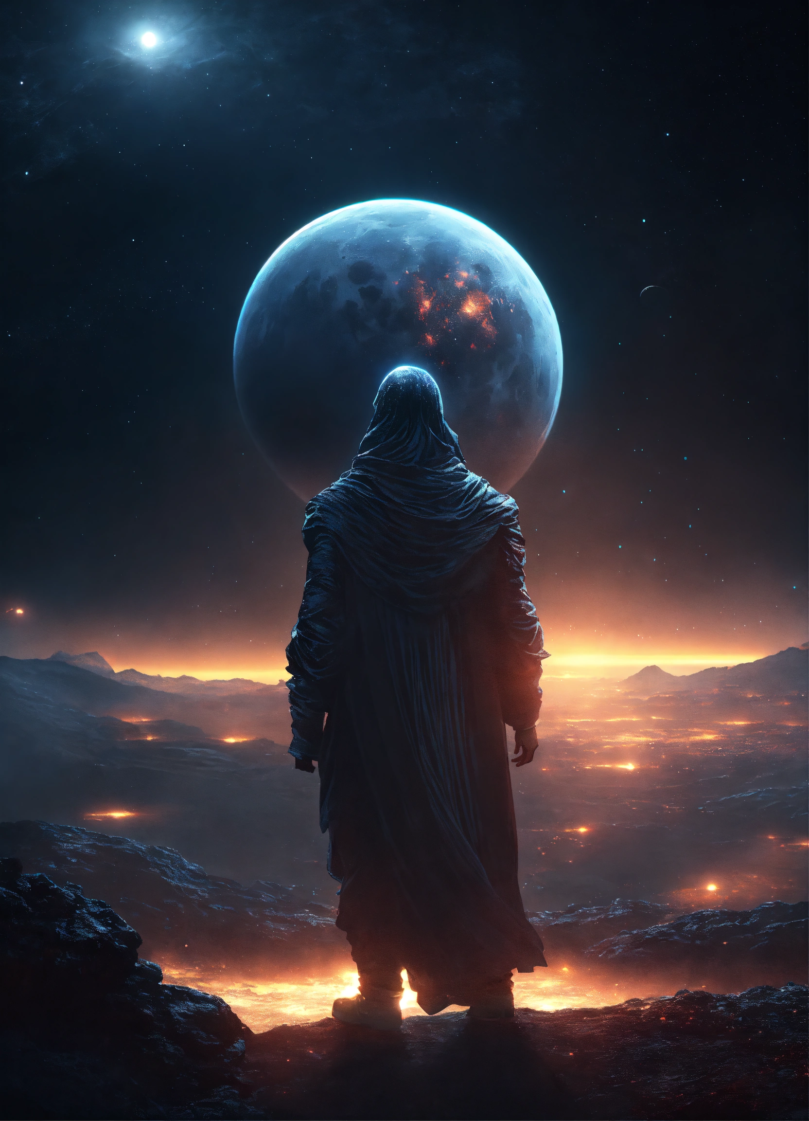 Lexica - A planet shrouded in darkness. A humanoid ghost larger than ...