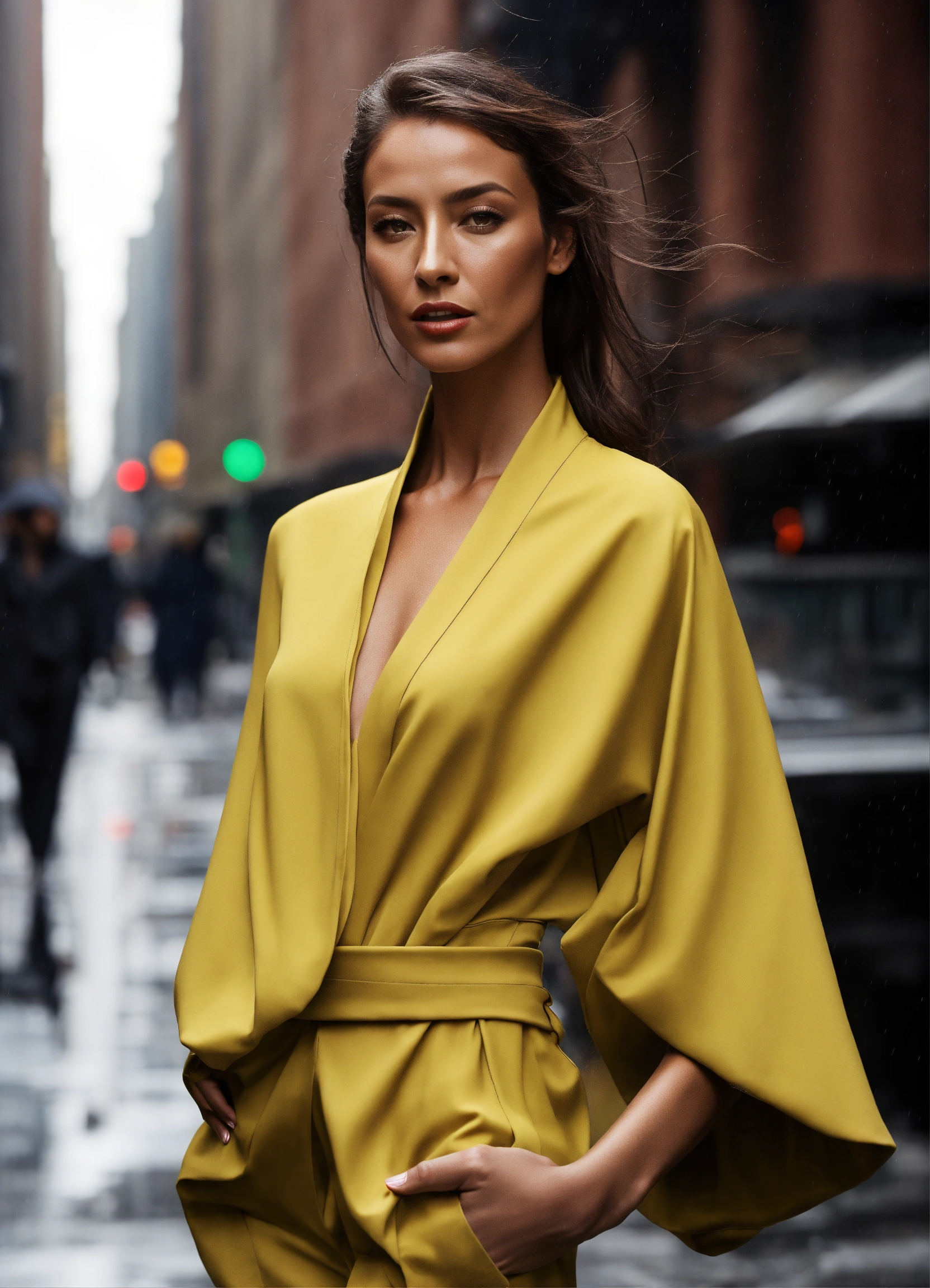 Lexica - 3d realistic photo of fierce italian model modeling dolman ...