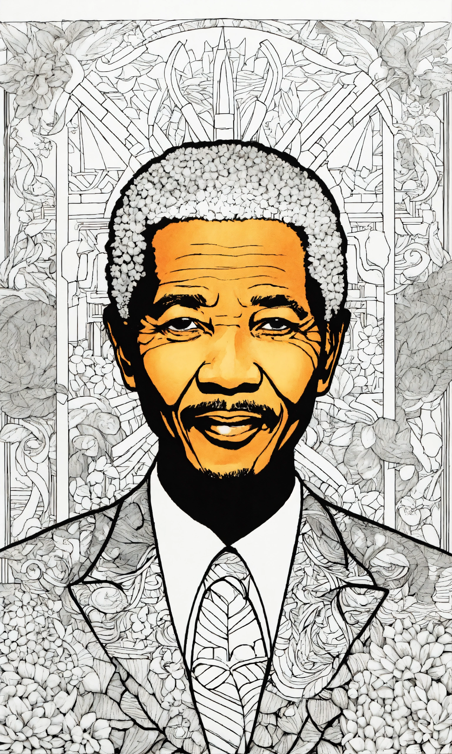 Lexica - Coloring page mandela