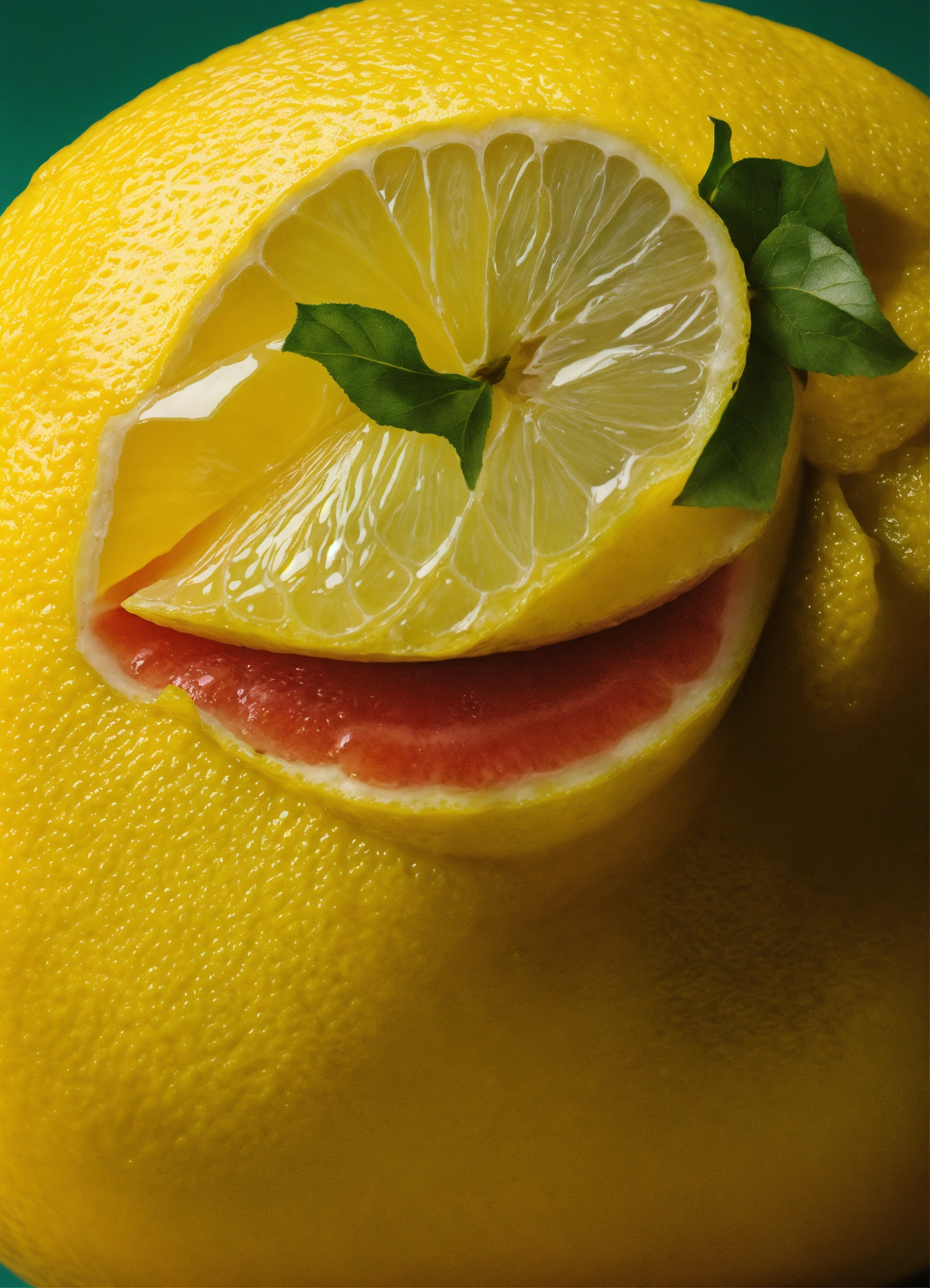 Lexica - A lemon with weird smiling human face, wtf, cover of vogue