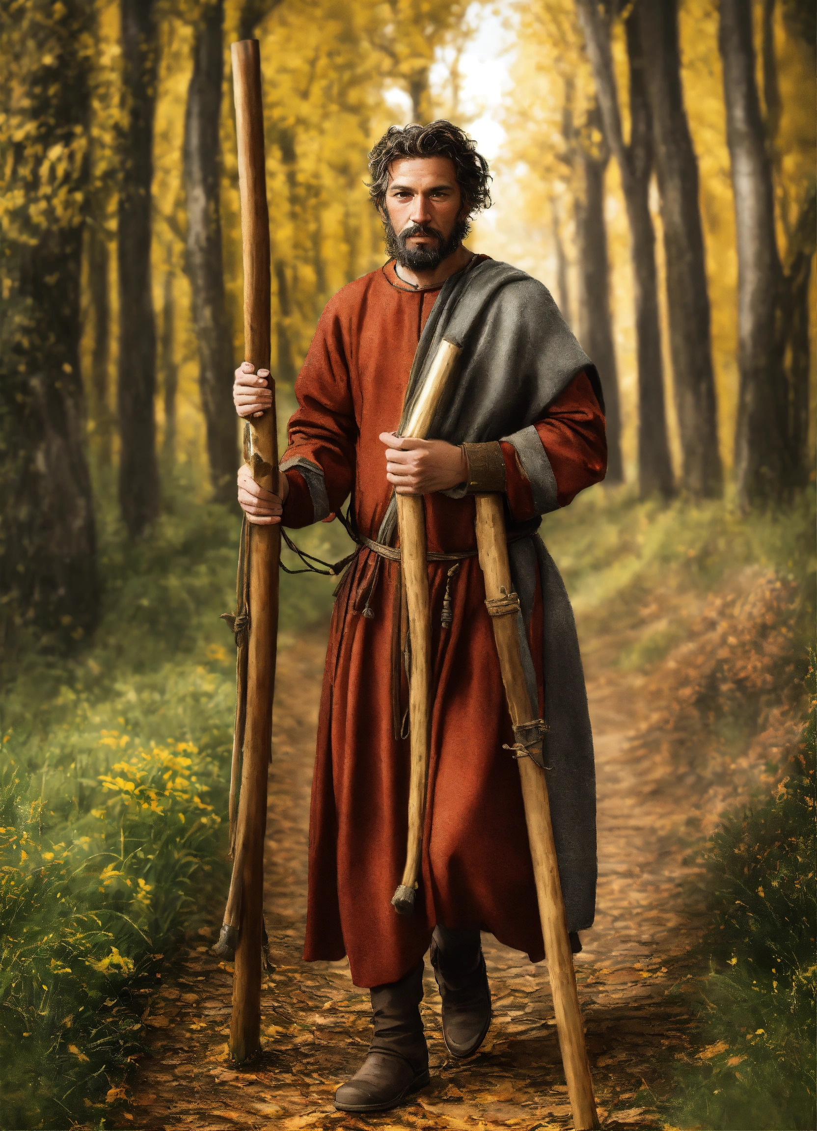 Lexica - Illustrated photo realistic, A man from medieval ages ...