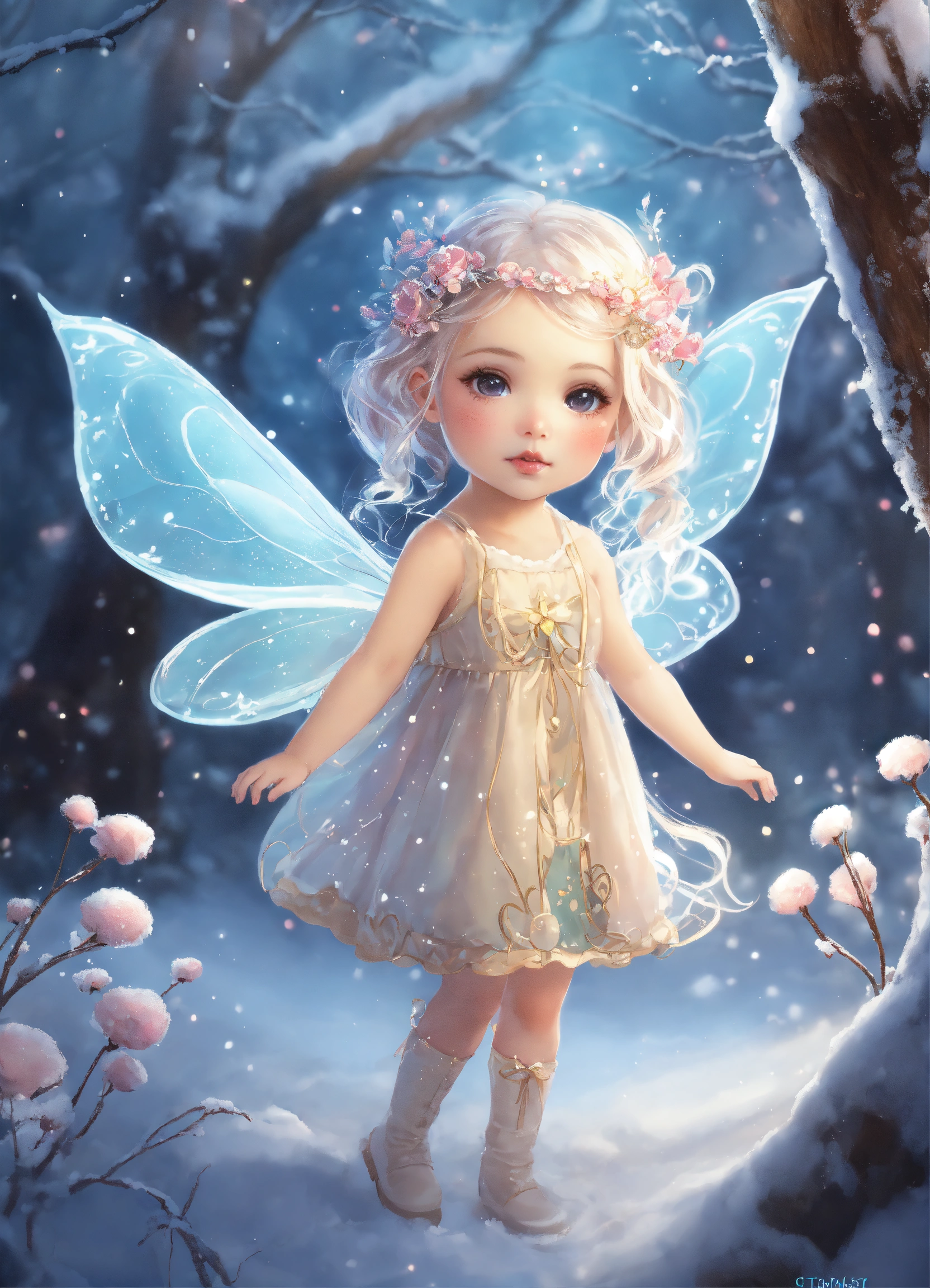 Lexica - Full body of a realistic sweetness Baby chibi princess fairy ...