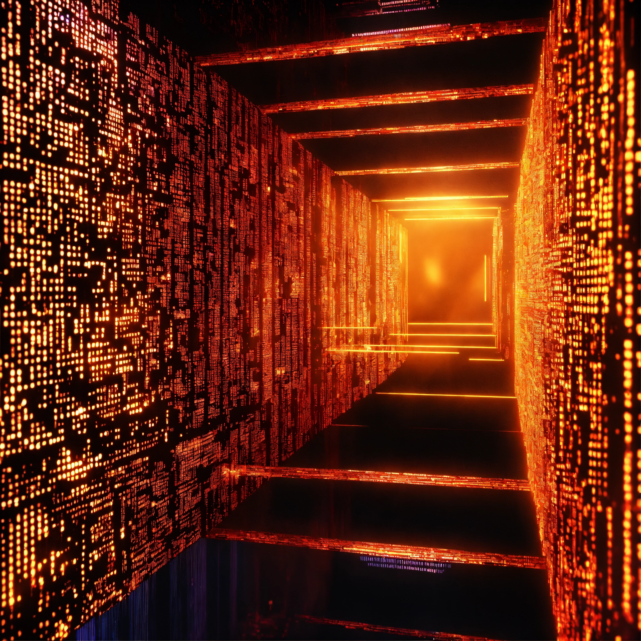 Lexica - Ultra realistic photo of a very high tech 3d software code lit ...