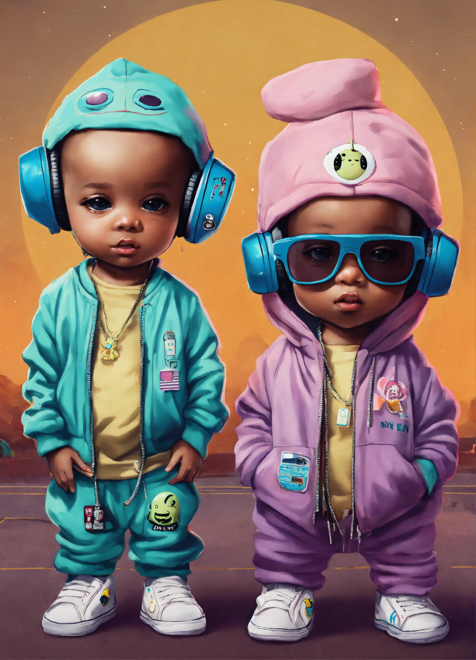 Lexica - Cute Alien Hip hop Babies