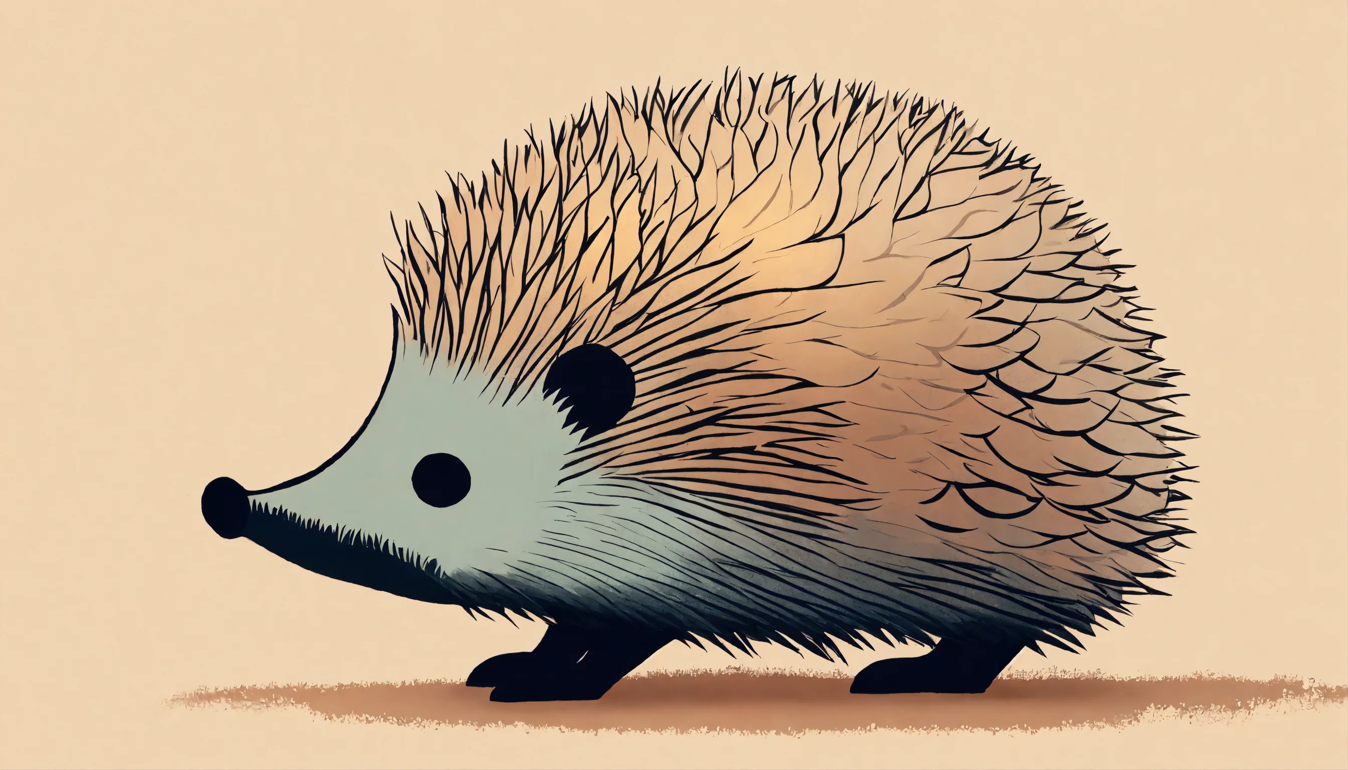 Lexica - A cute minimalistic simple hedgehog side profile Clipart ...