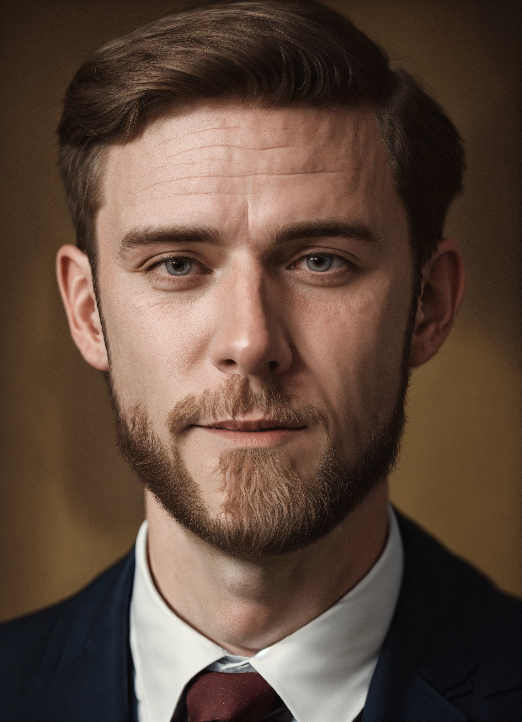 Lexica - A handsome white British gentleman in photograph style, 35-55, head and shoulders ...