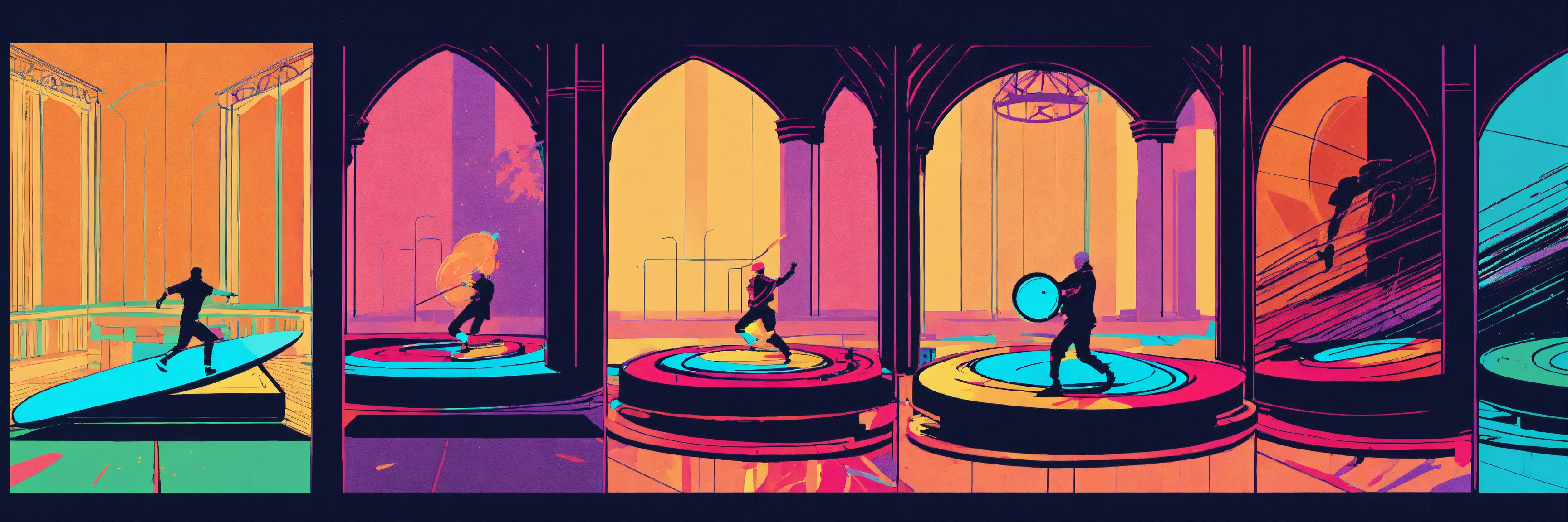 Lexica - Spinning player, in motion, holding a spinning, on the ...