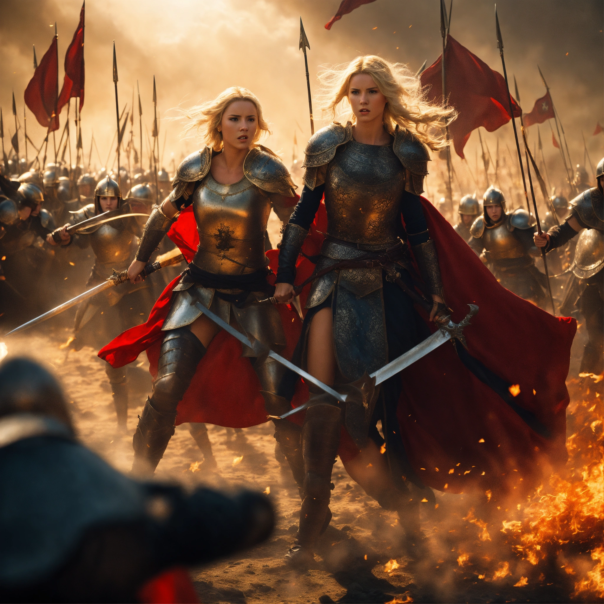 Lexica - An epic fantasy scene featuring two gorgeous and beautiful ...