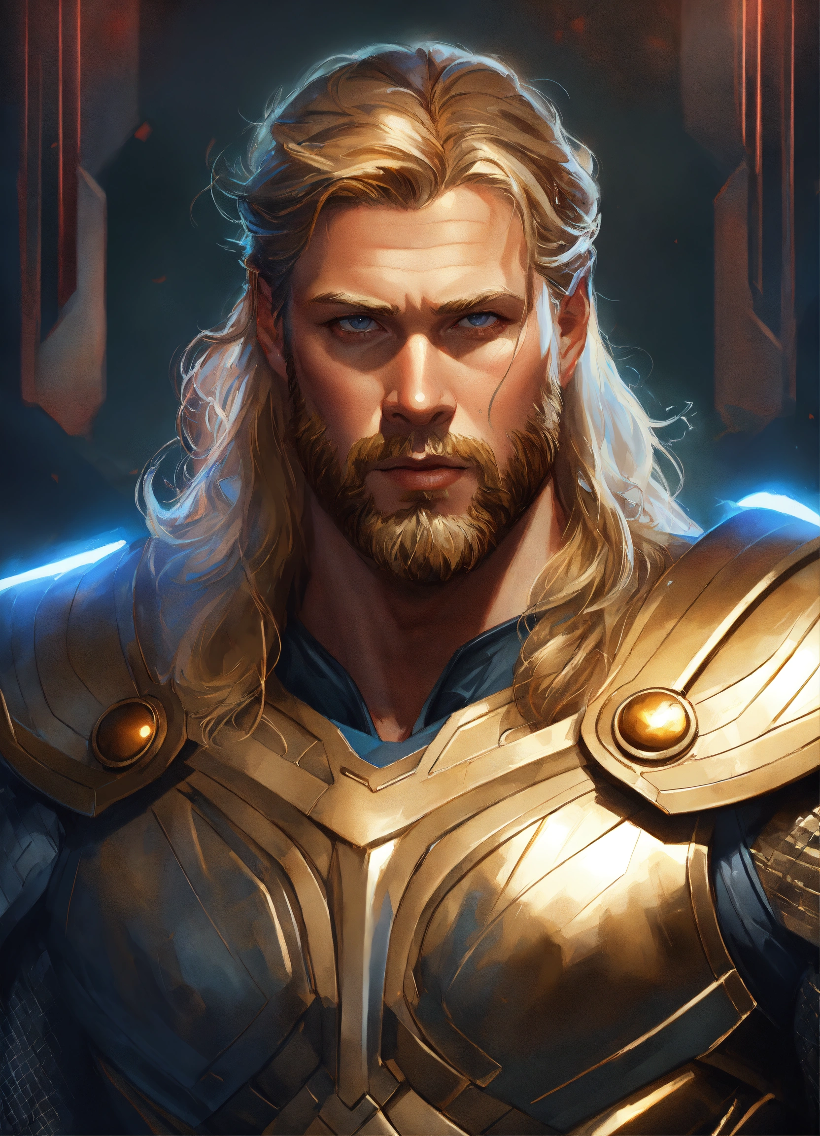 Lexica - Generál Petr Pavel as thor, realistic portrait, symmetrical ...