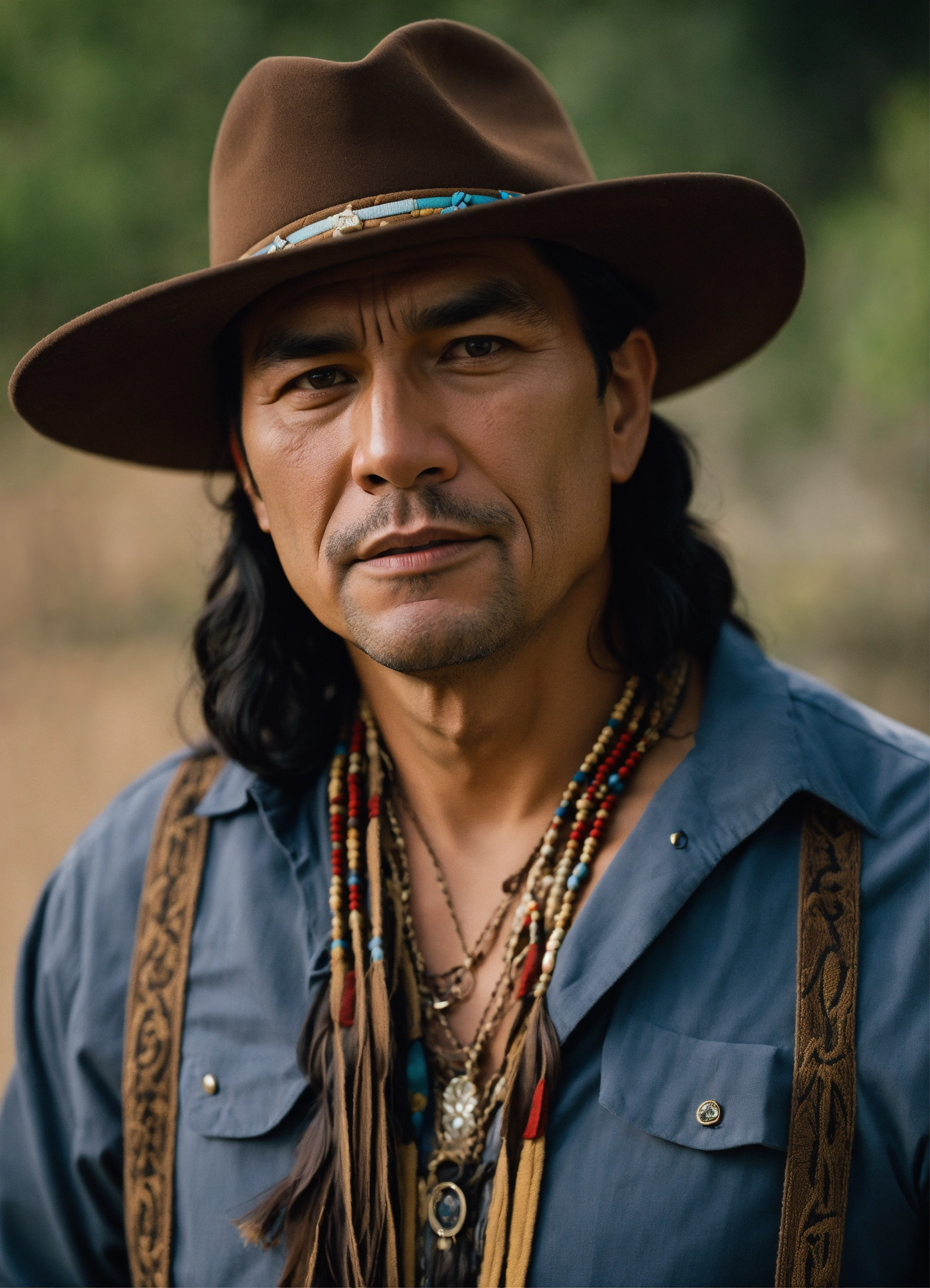 Lexica - Scared unique expressive CIA agent cherokee native american ...