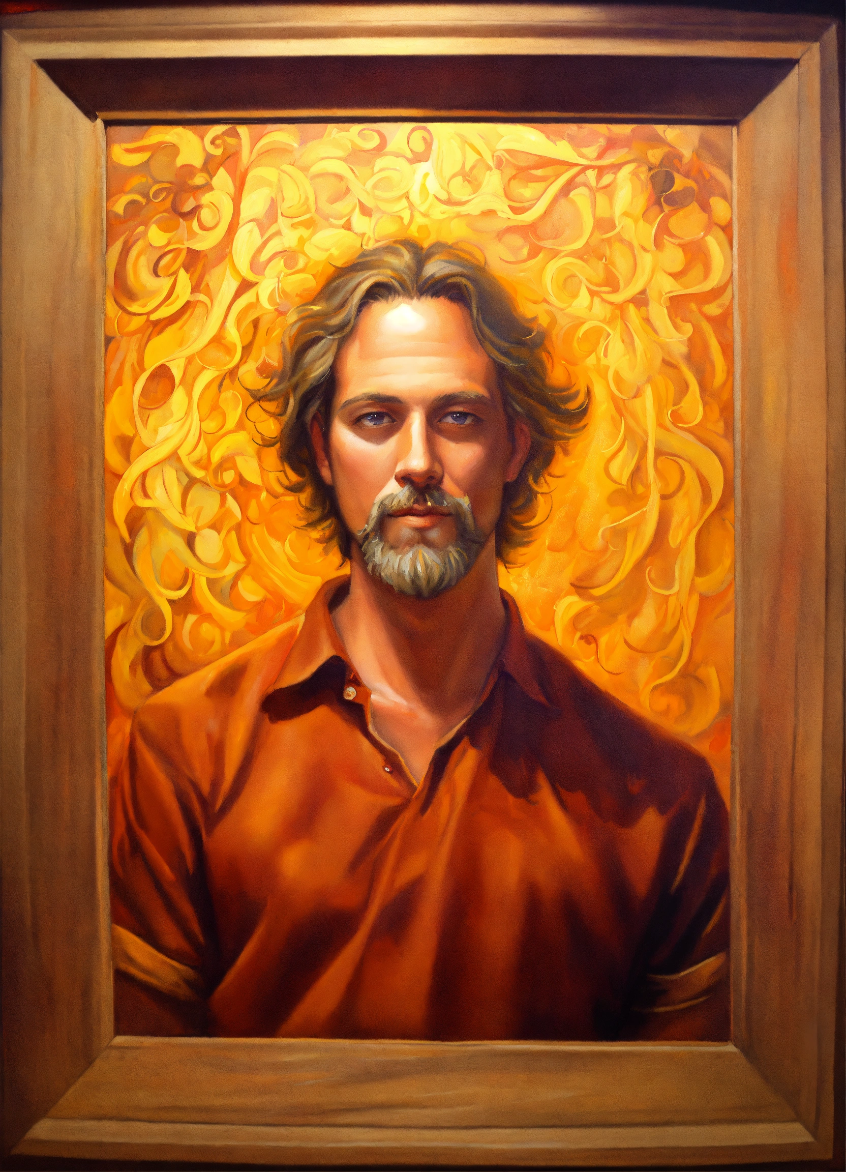 Lexica - Oil painting, self portrait of Jeff Haynie, by Jeff Haynie