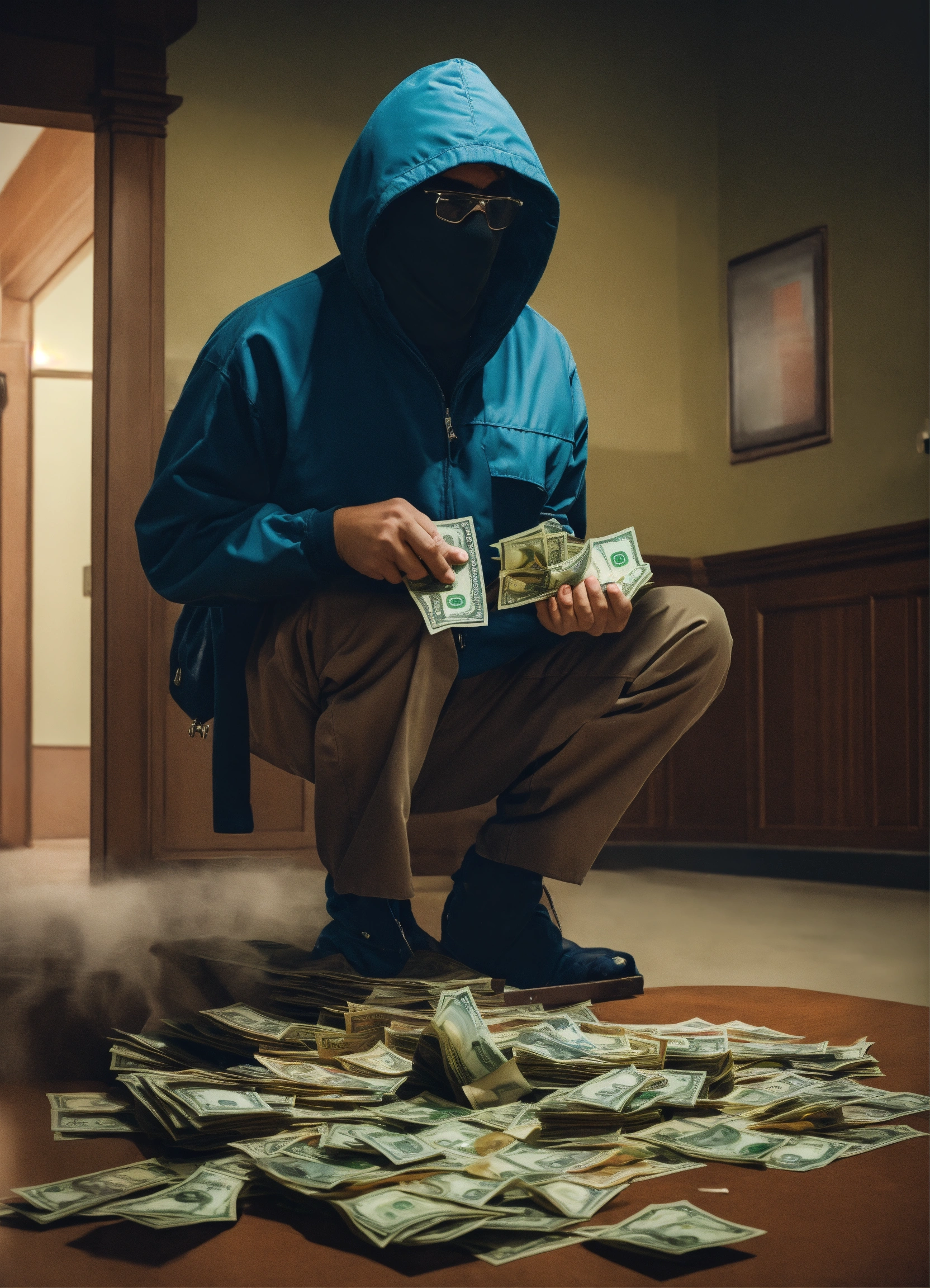 Lexica - Bank robber with cash