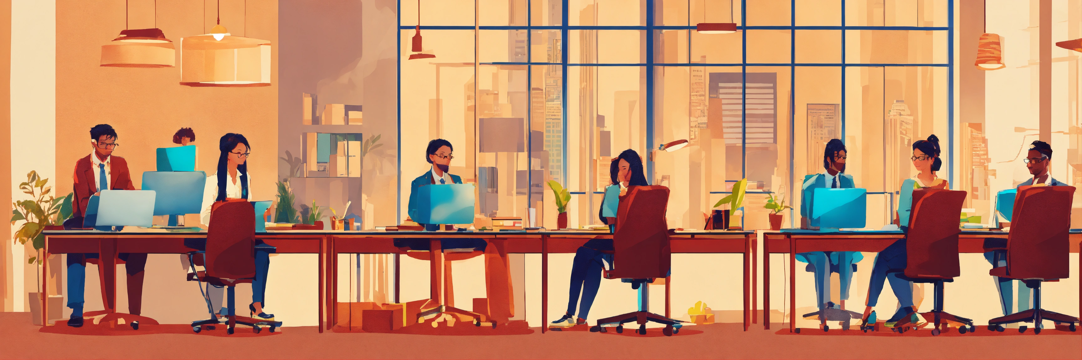 Lexica - Office people working in different countries