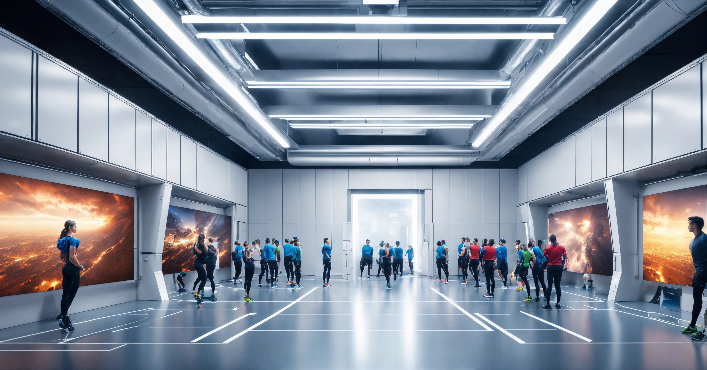 Lexica - A realistic photo of a crowded, colossal, cubic, futuristic ...