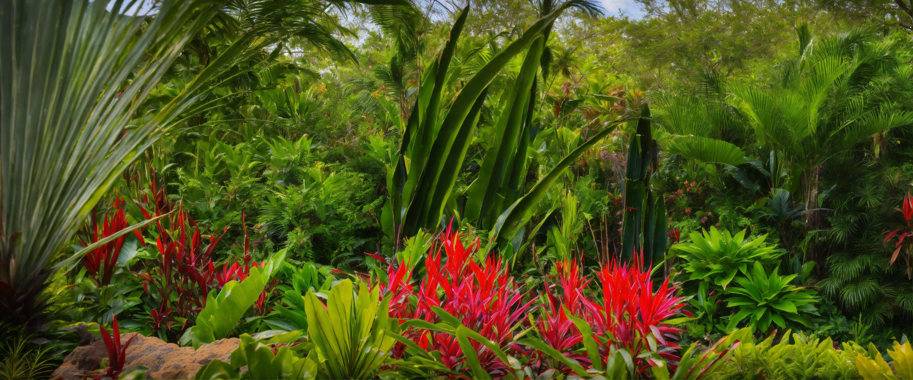 Lexica - Tropical jungle with native plants from Puerto Rico mixed with ...