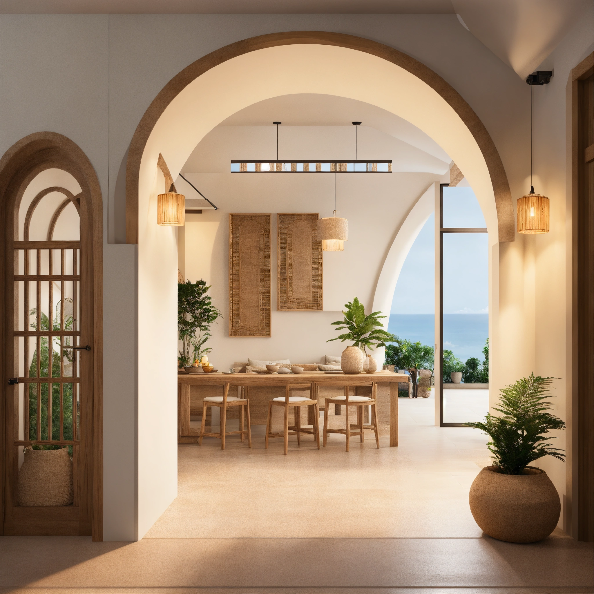 Lexica - Ultra realistic photo of Modern take on bali inspired low ...