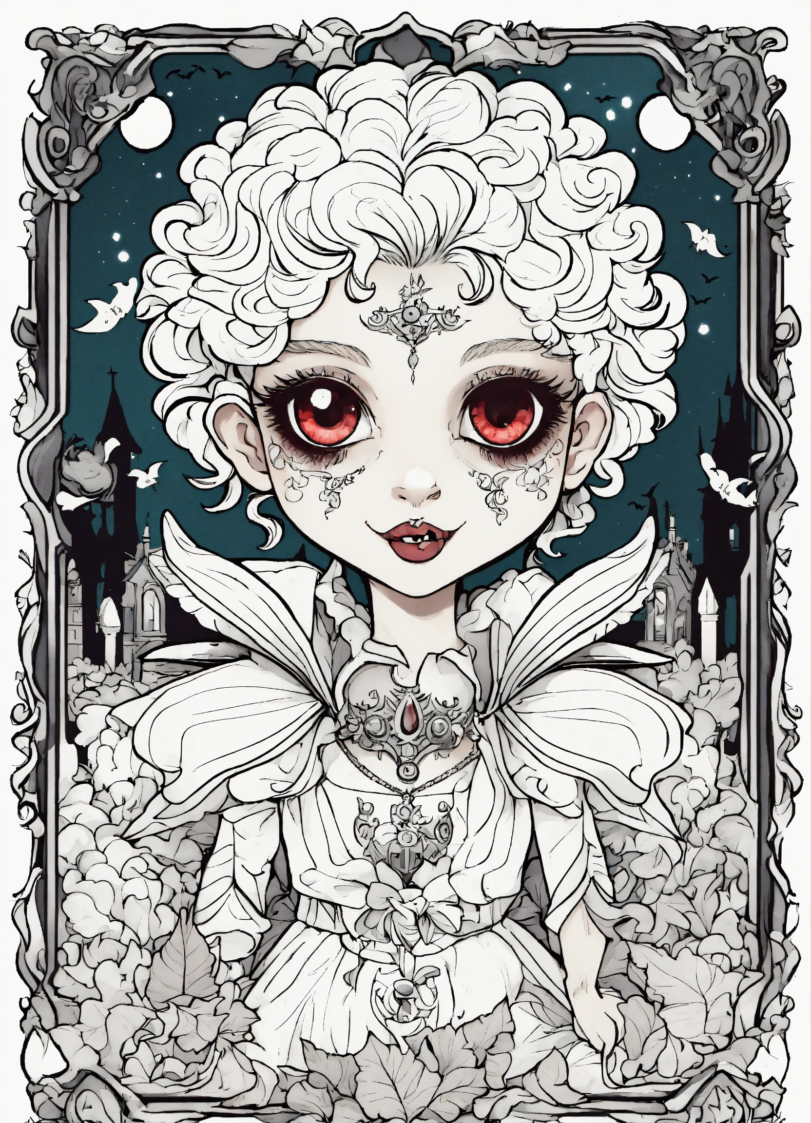 Lexica - Generate a cute VAMPIRE, INSANE EYE-CATCHING BOOK COVER ...