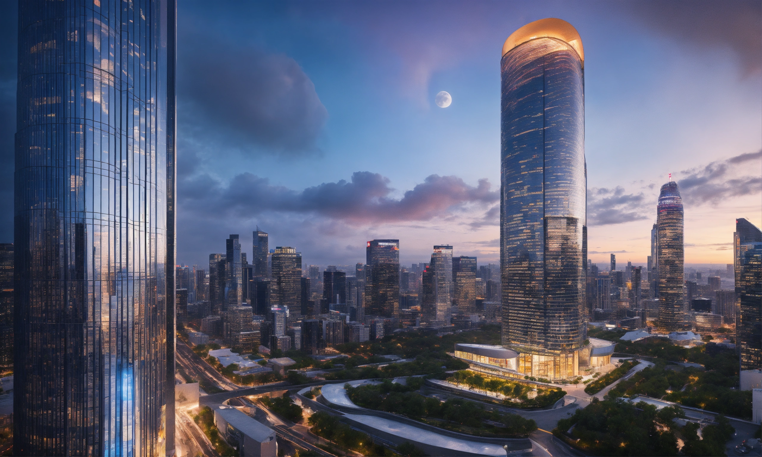 Lexica - Create the most jaw-dropping photos of ultra-modern skyscraper ...