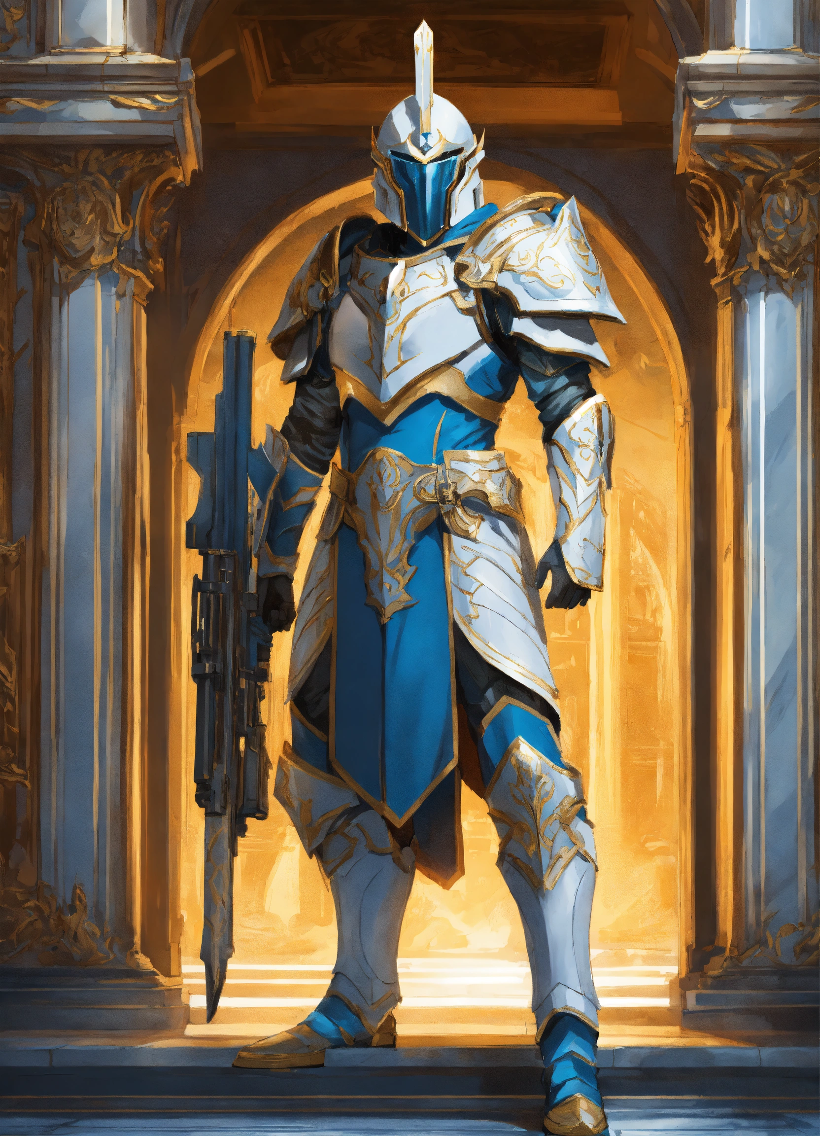 Lexica - Epic drawing of a full body of a high elf sci fi soldier ...