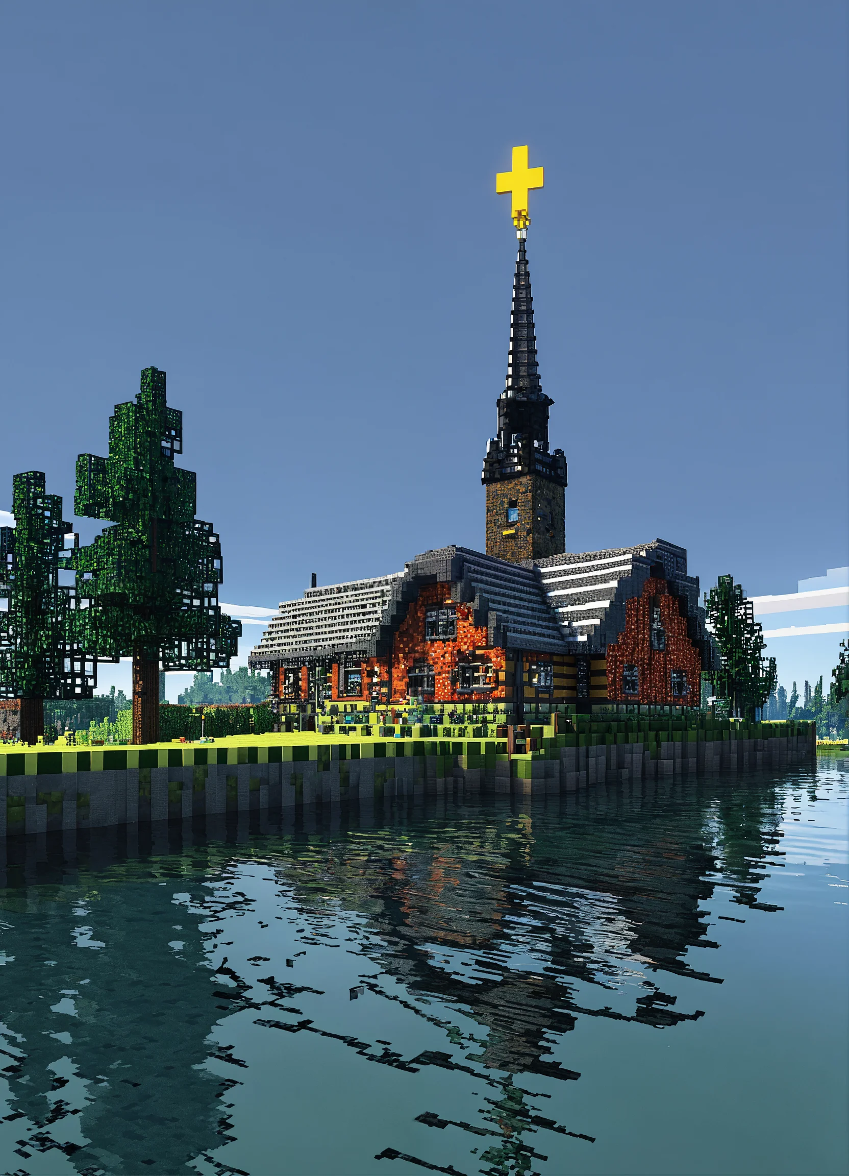 Lexica - A picture of sweden with minecraft style