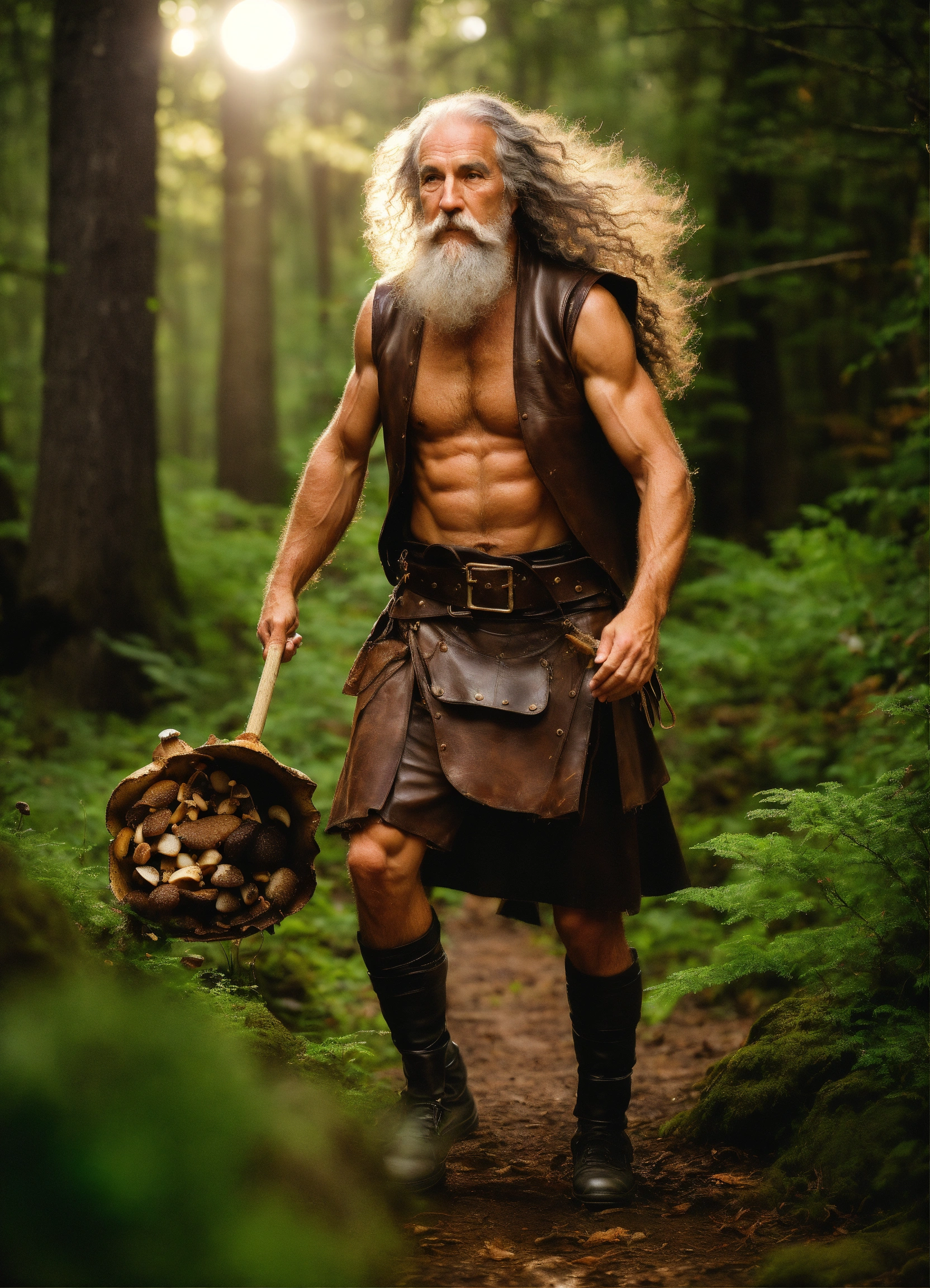 Lexica - Skinny, marathon runner body; 60 year old male hermit with ...