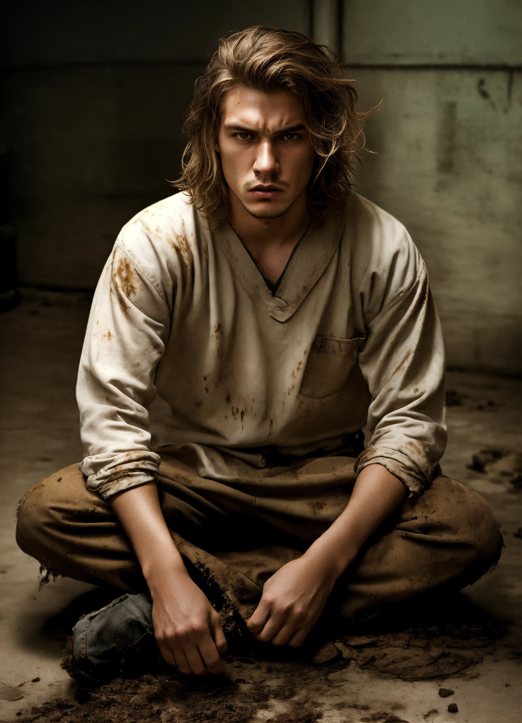 Lexica - A highly realistic photograph of a white menacing 21 years old ...