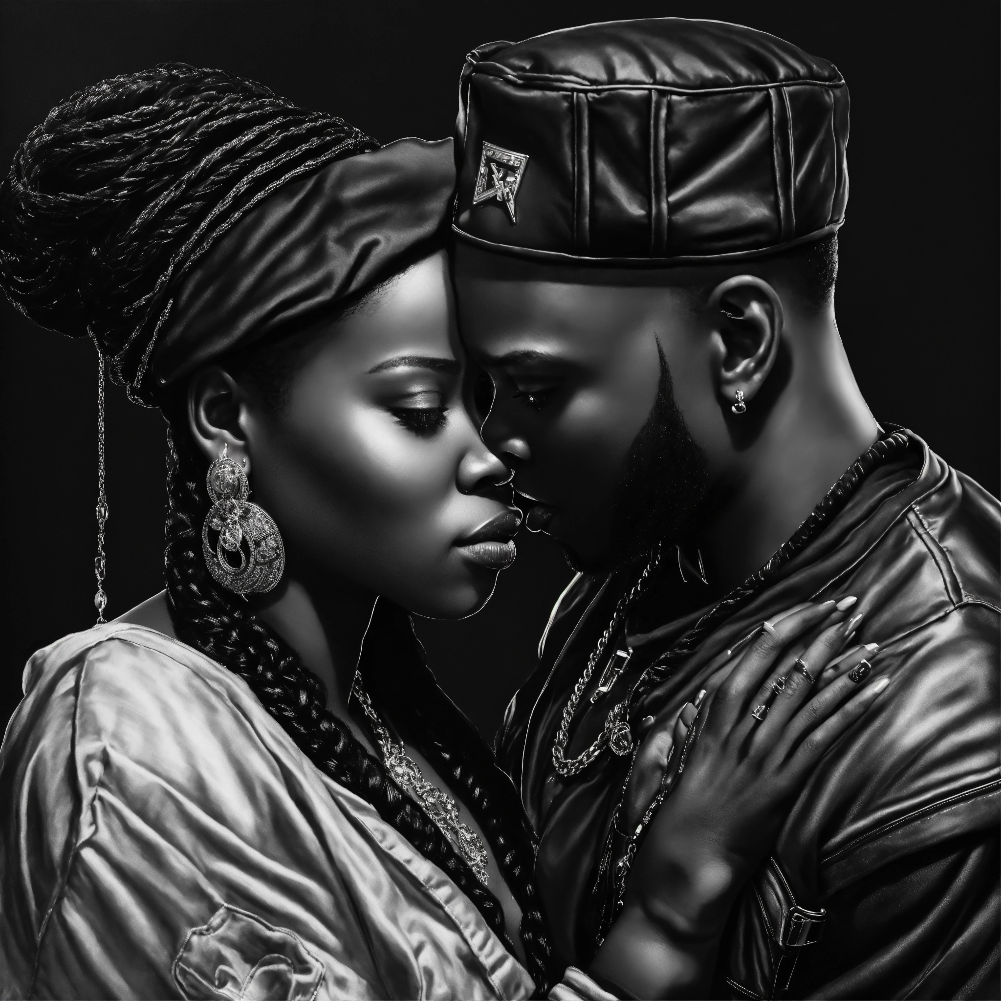 Lexica - Pop art, hyperrealist portrait of black rapper "Papoose" and ...