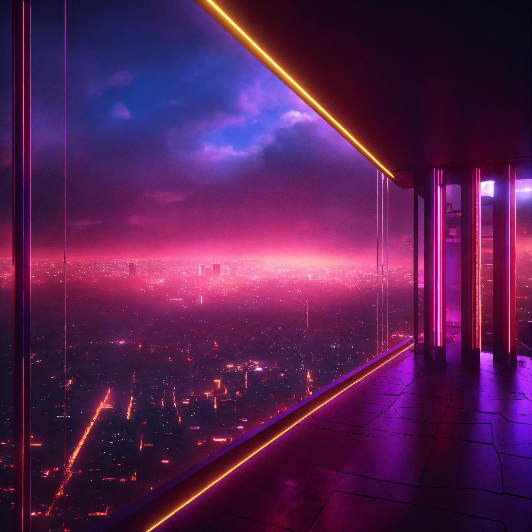 Lexica - Dark neon lights cinematic sky, party, epic center shot, 8k ...