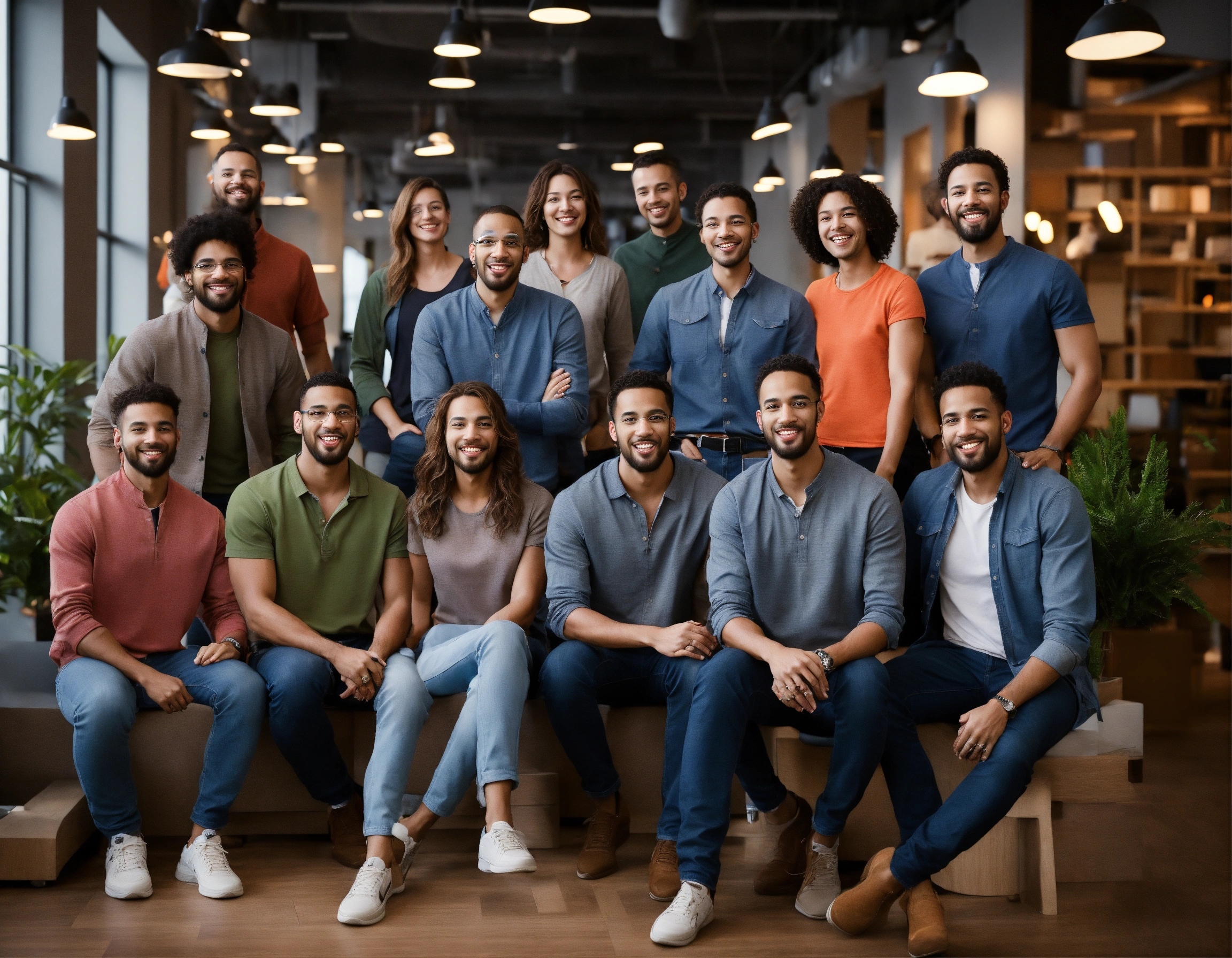 Lexica - Ultra realistic group photo of a development agile team of ...