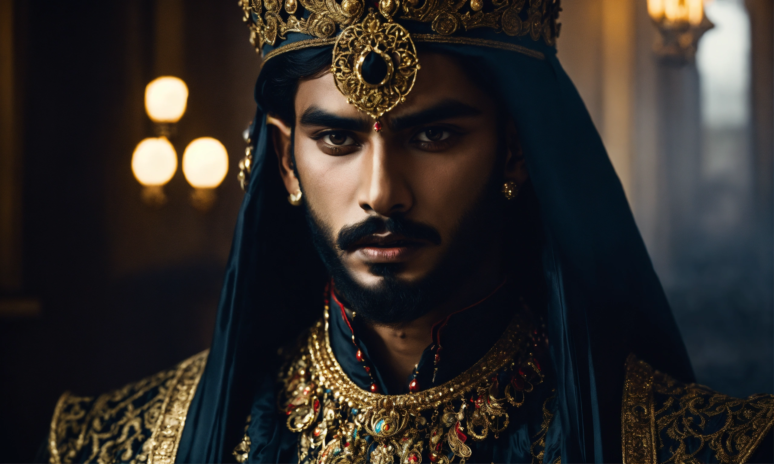 Lexica - Dark, mysterious and dramatic fantasy portrait of a young ...