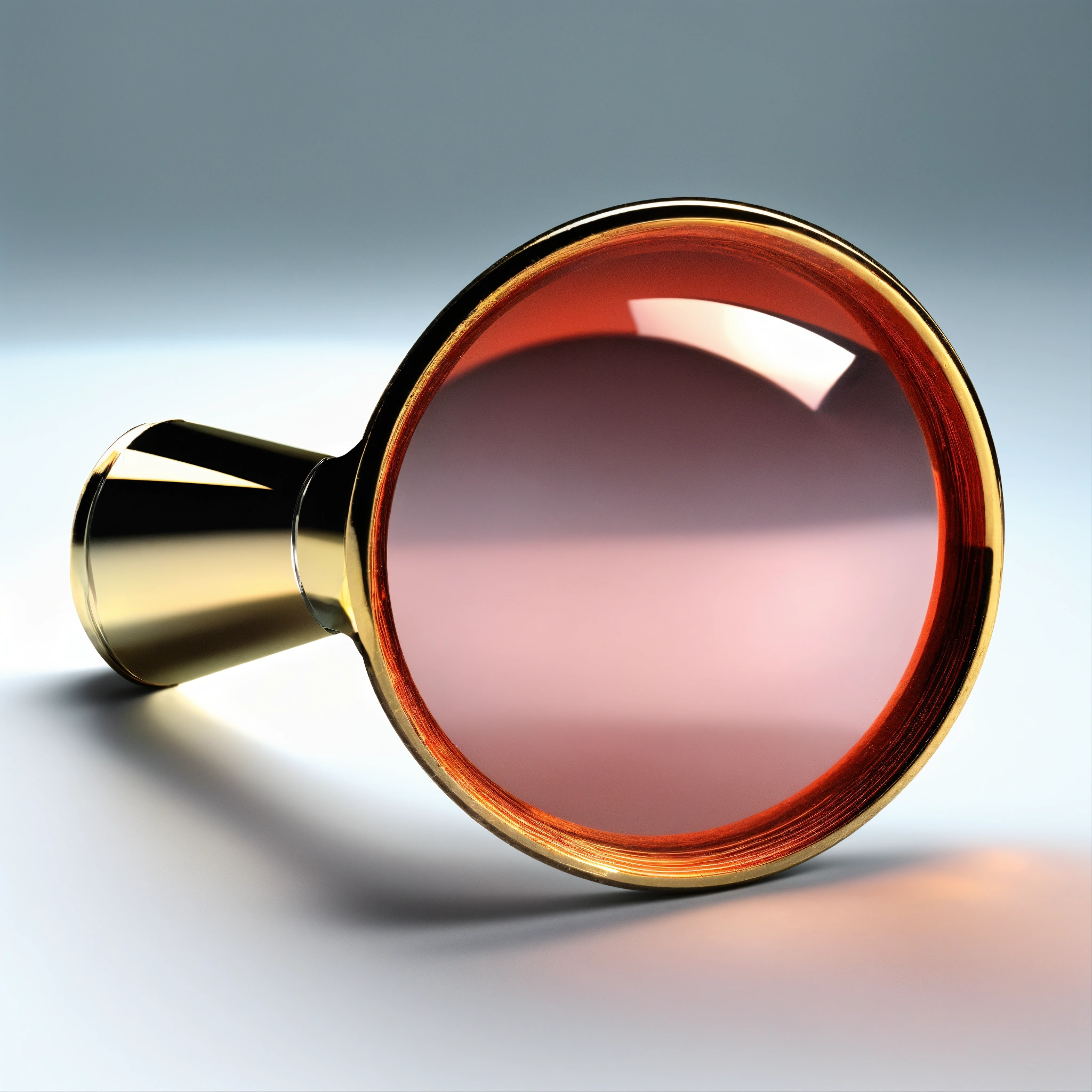 Lexica Magnifying Glass 3d Image White Background Round Form 2 Colors