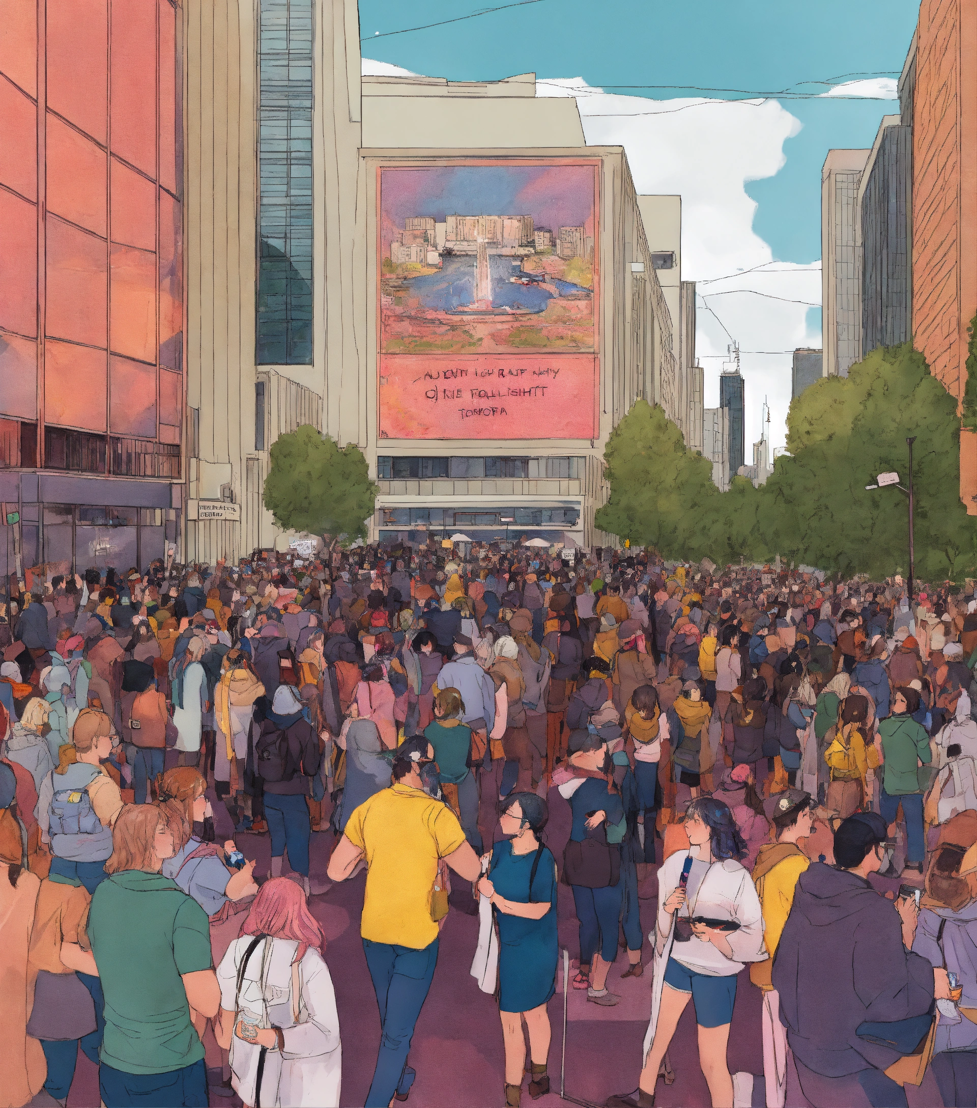 Lexica - Illustrations of Aurora organizing protests for equal rights ...