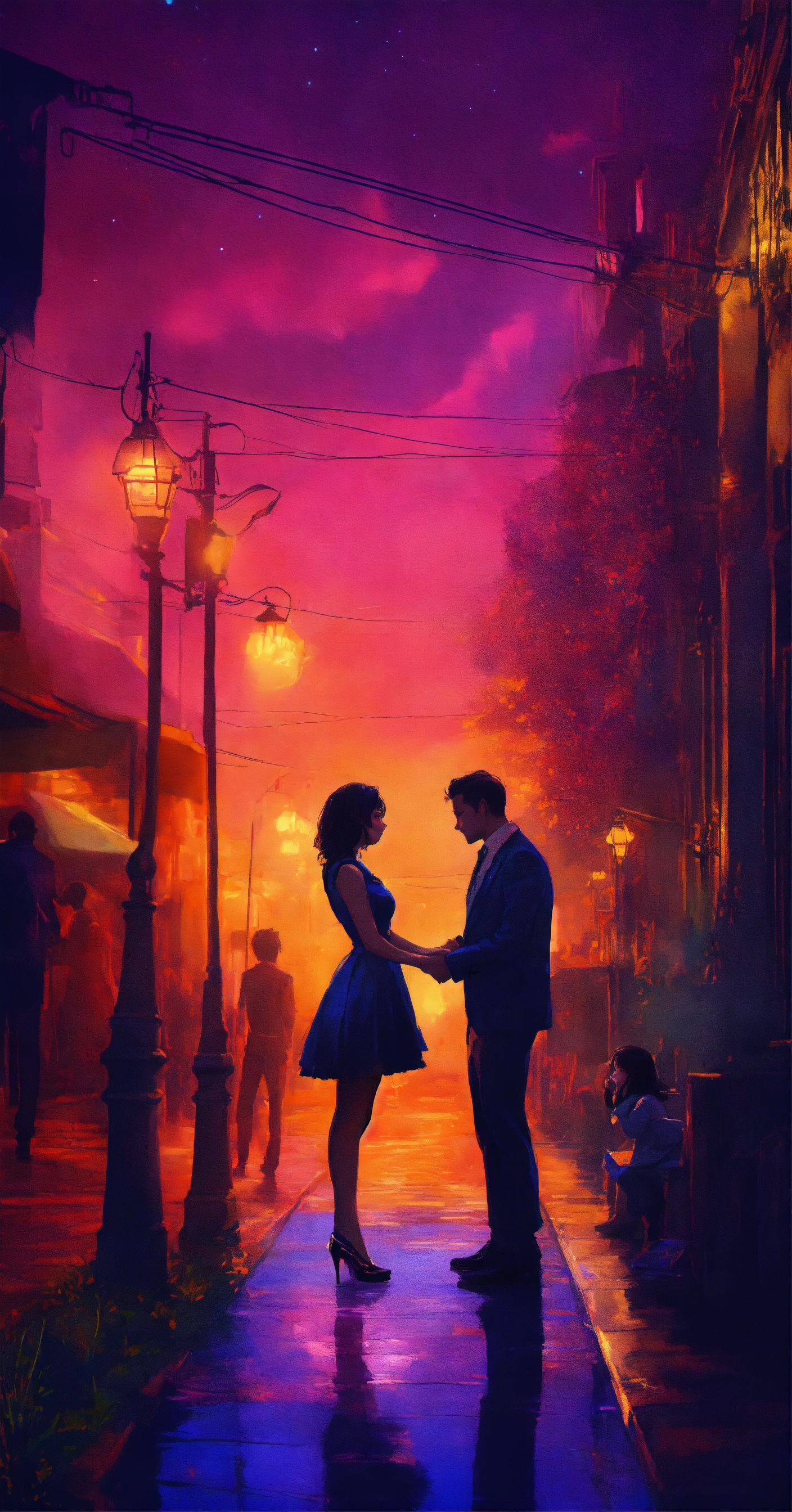 Lexica - Short girl and man lovers twilight music joy passion love ...