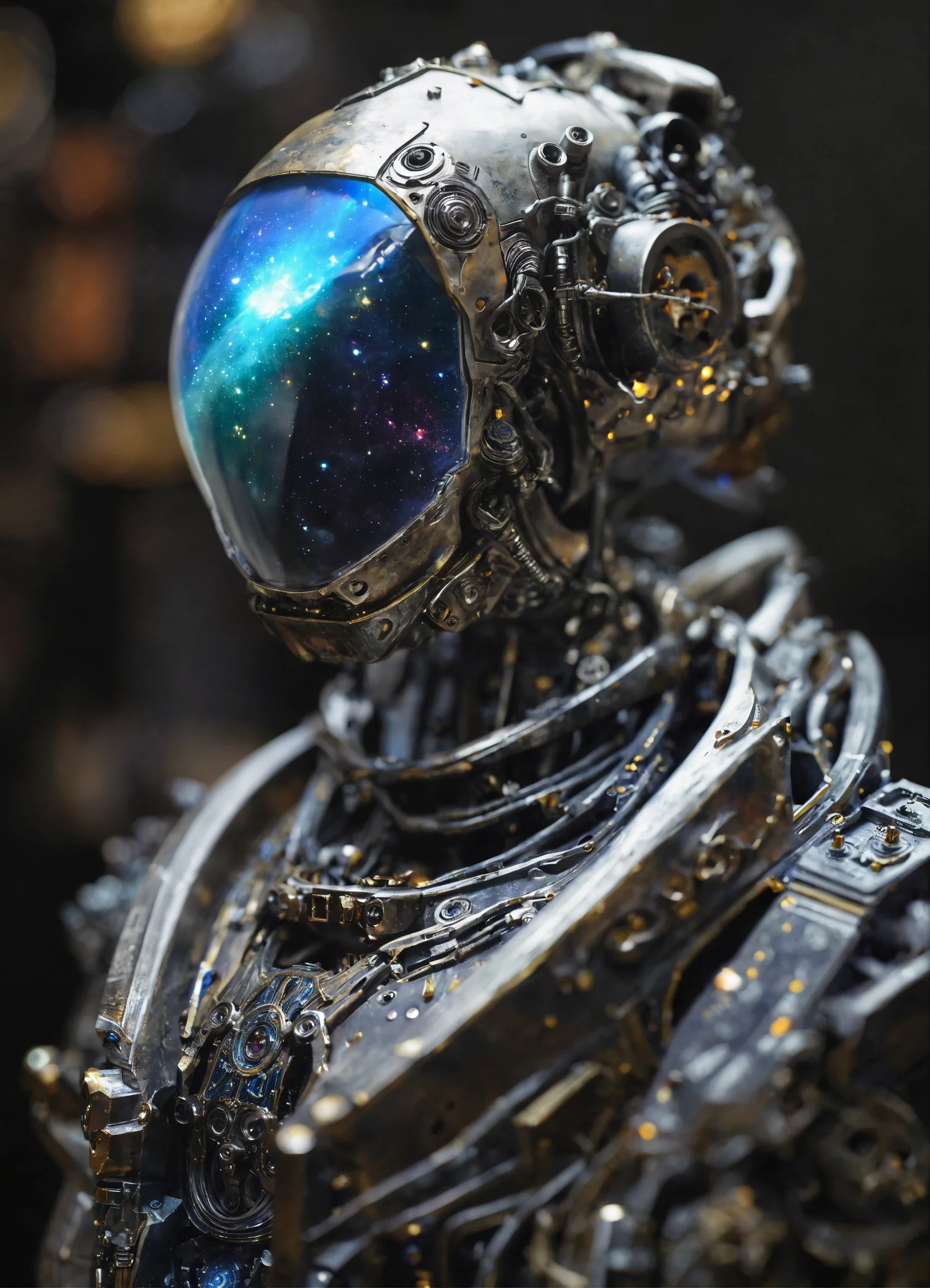 Lexica - Imagine a cosmic void warlock milling on a CNC machine with ...