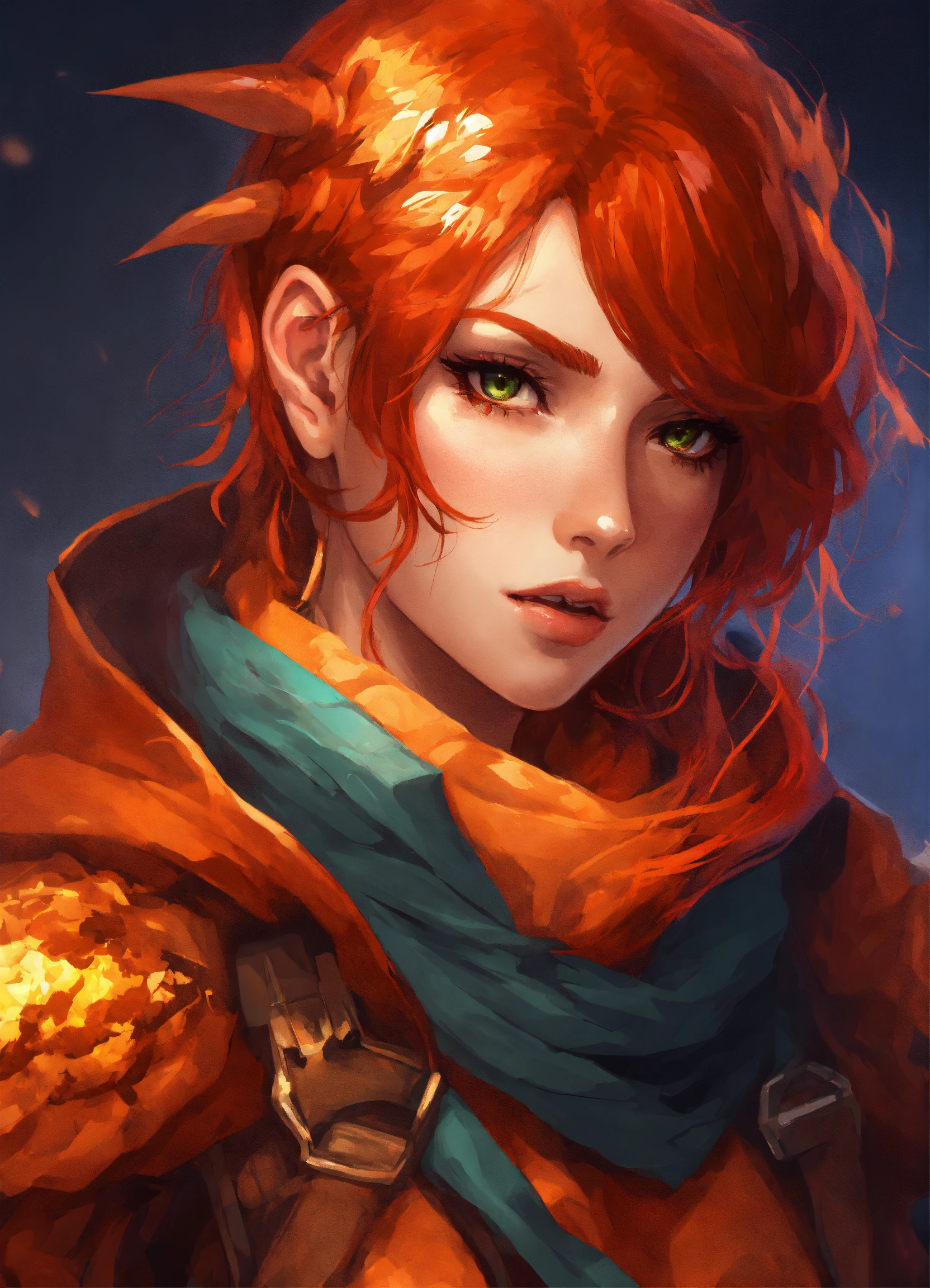 Lexica - Disproportionate draconic claws, scales in her face and body ...