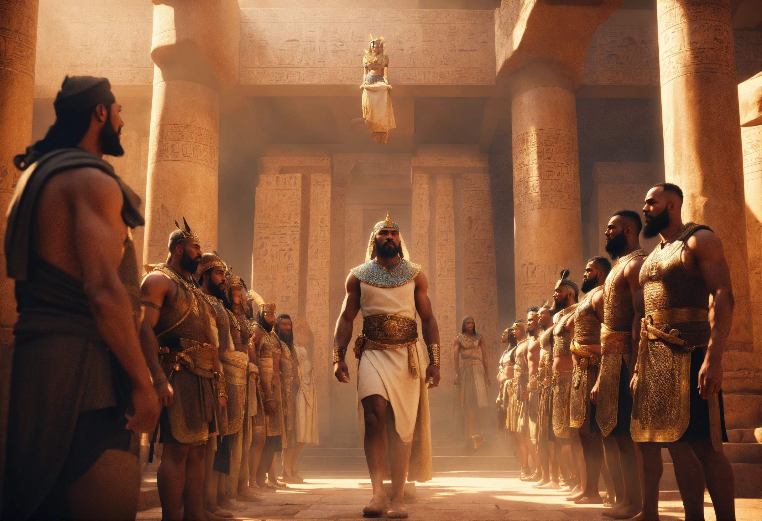 Lexica - Moses young strong man is arrested by pharaoh's guards, in ...