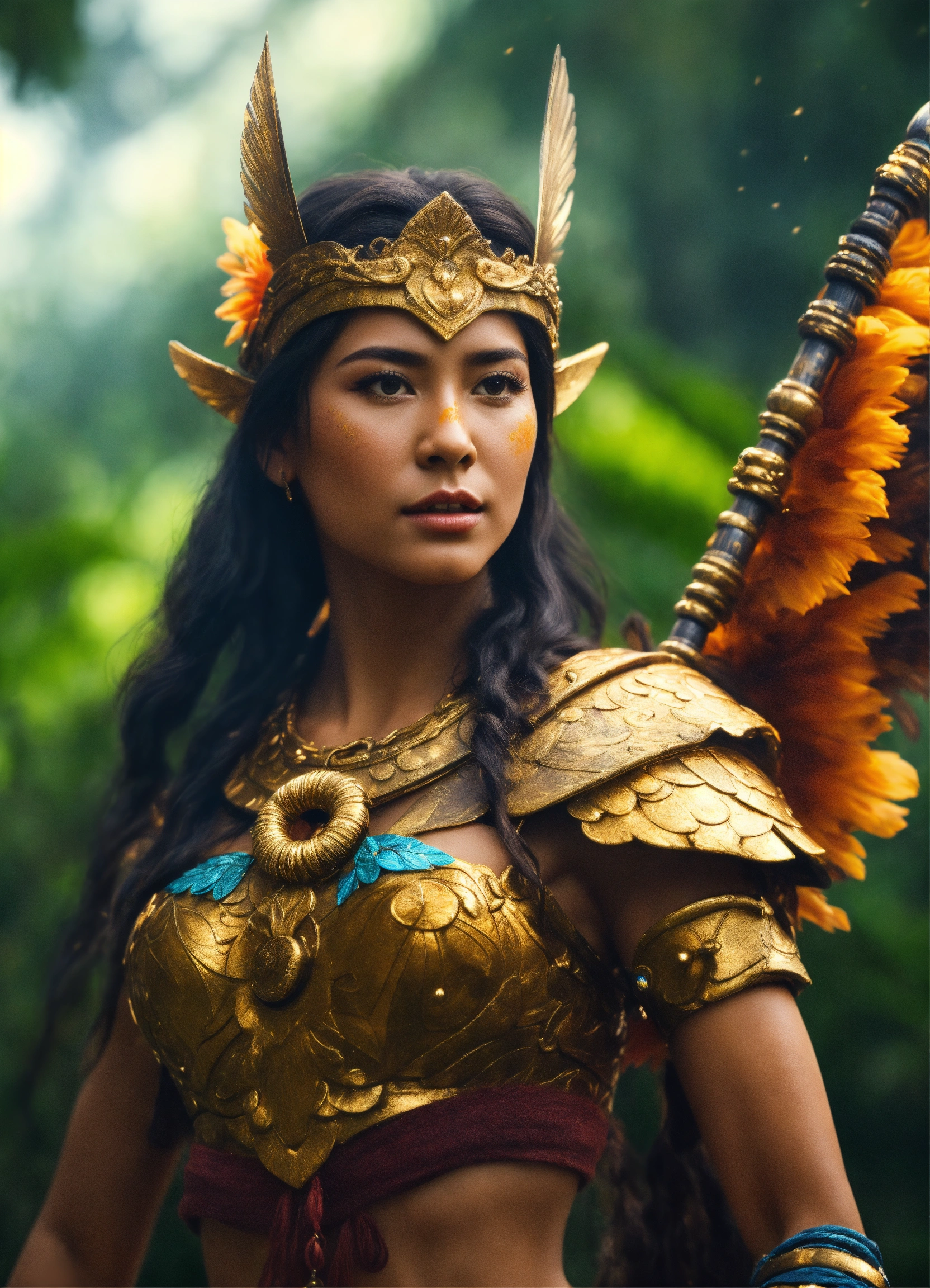 Lexica - Ultra realistic beautiful Amazon warrior full body in a ...