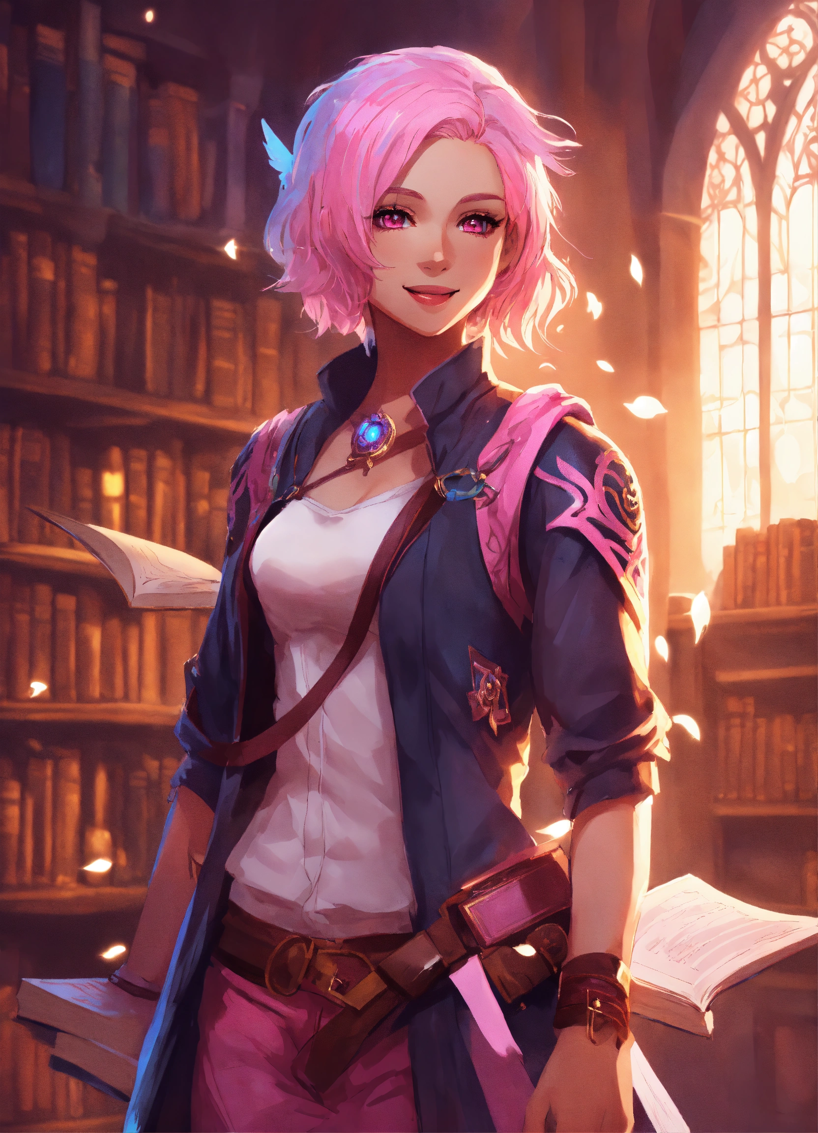 Lexica - Half angel (asimar) young female, pathfinder art style. full ...