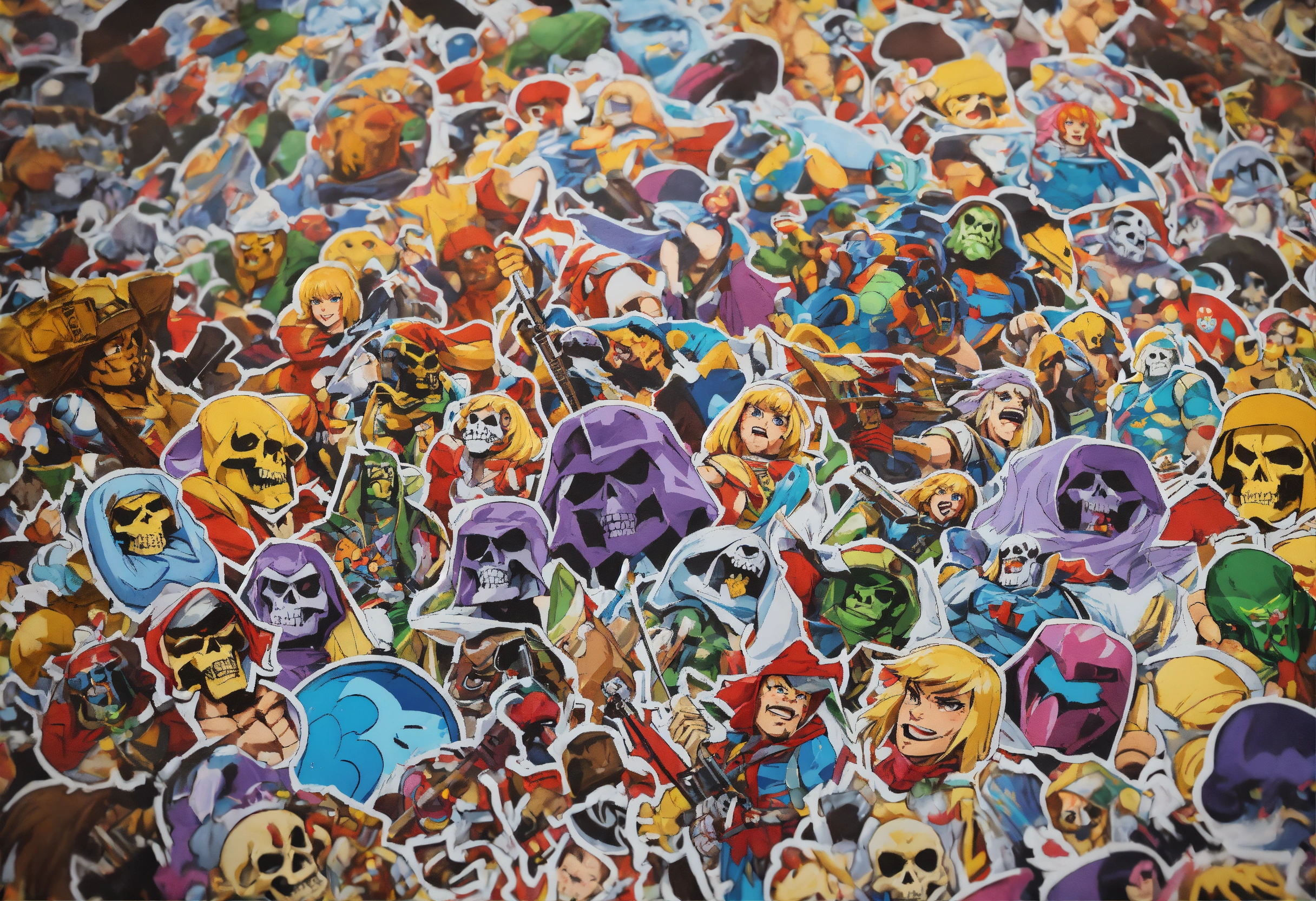 Lexica - Sticker bomb full of Skeletor and He-Man Characters