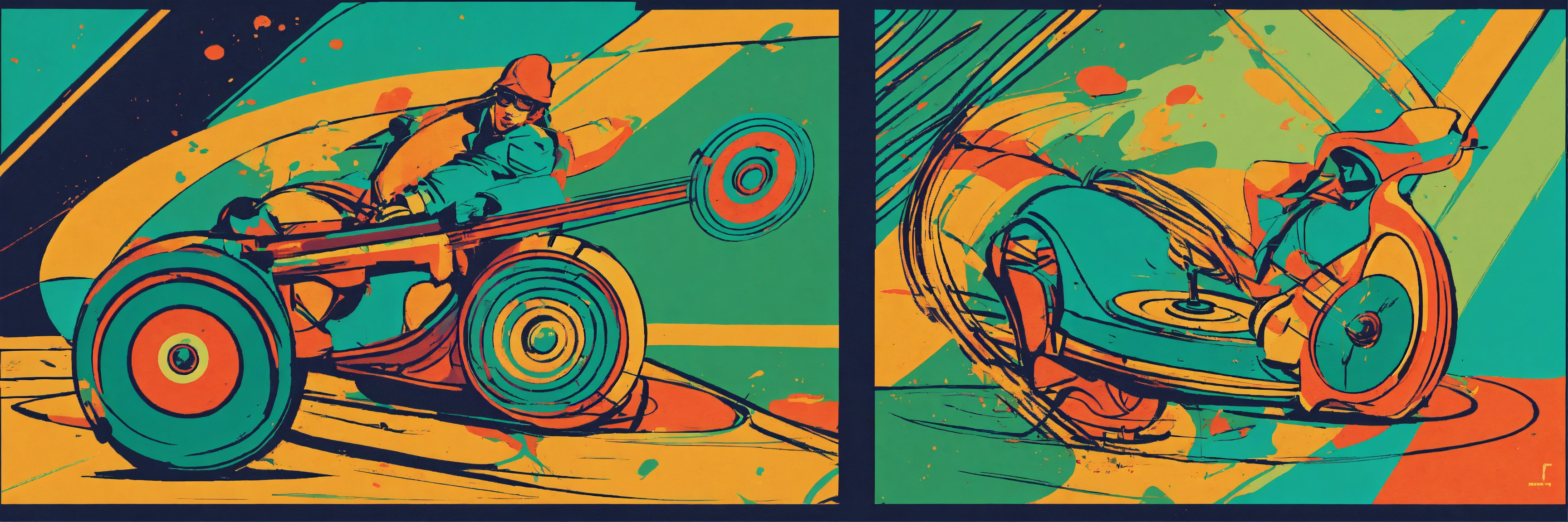 Lexica - Spinning player, in motion, holding a spinning, on the ...