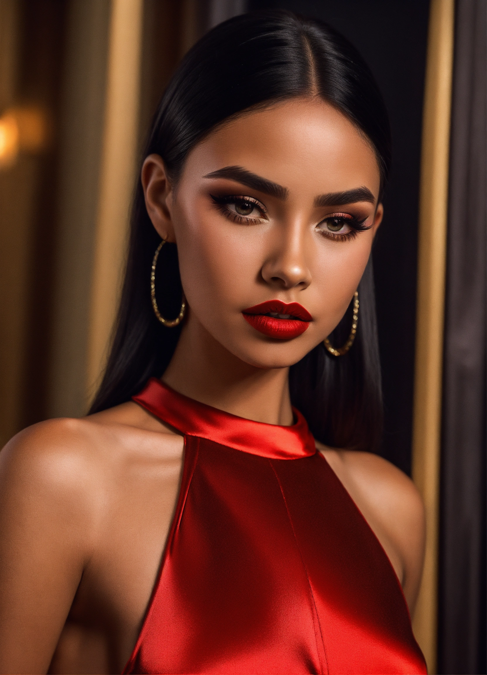 Lexica - Beautiful creole 12yo, olive skin, long straight black hair ...